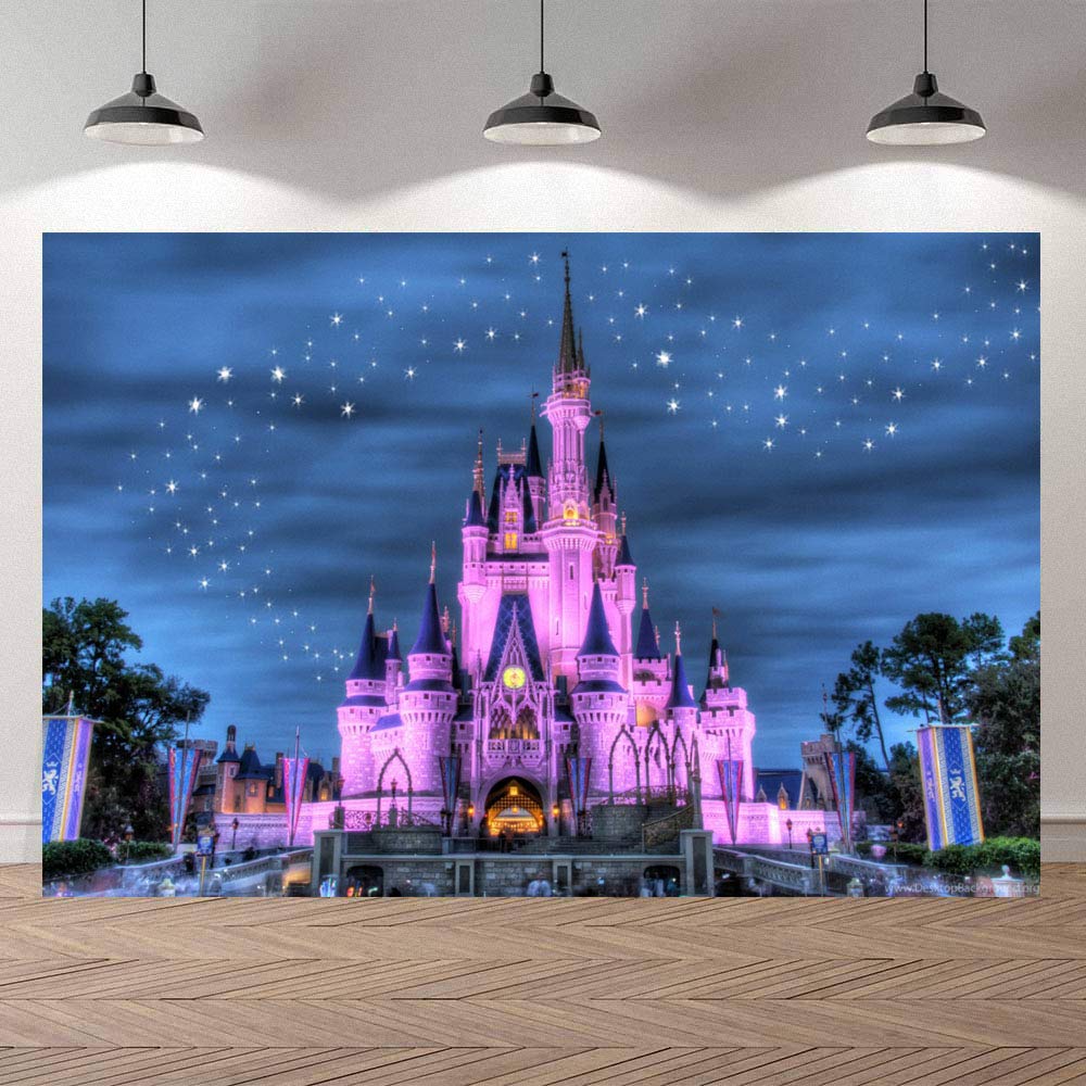 Buy Castle Backdrop for Kids Birthday Party Beautiful Night View Sky ...