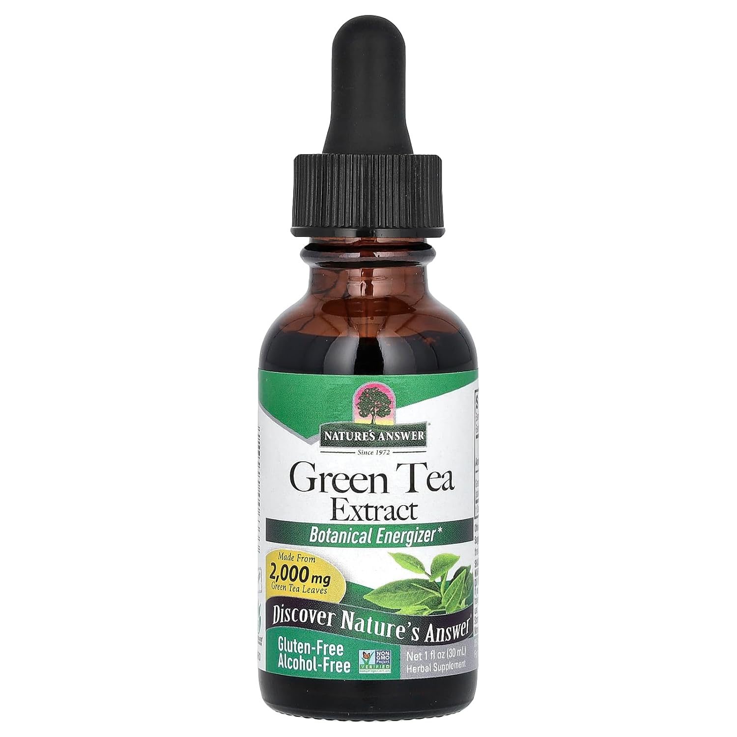 Amazon.com : Nature's Answer Green Tea Alcohol Free - 1 fl oz : Health ...