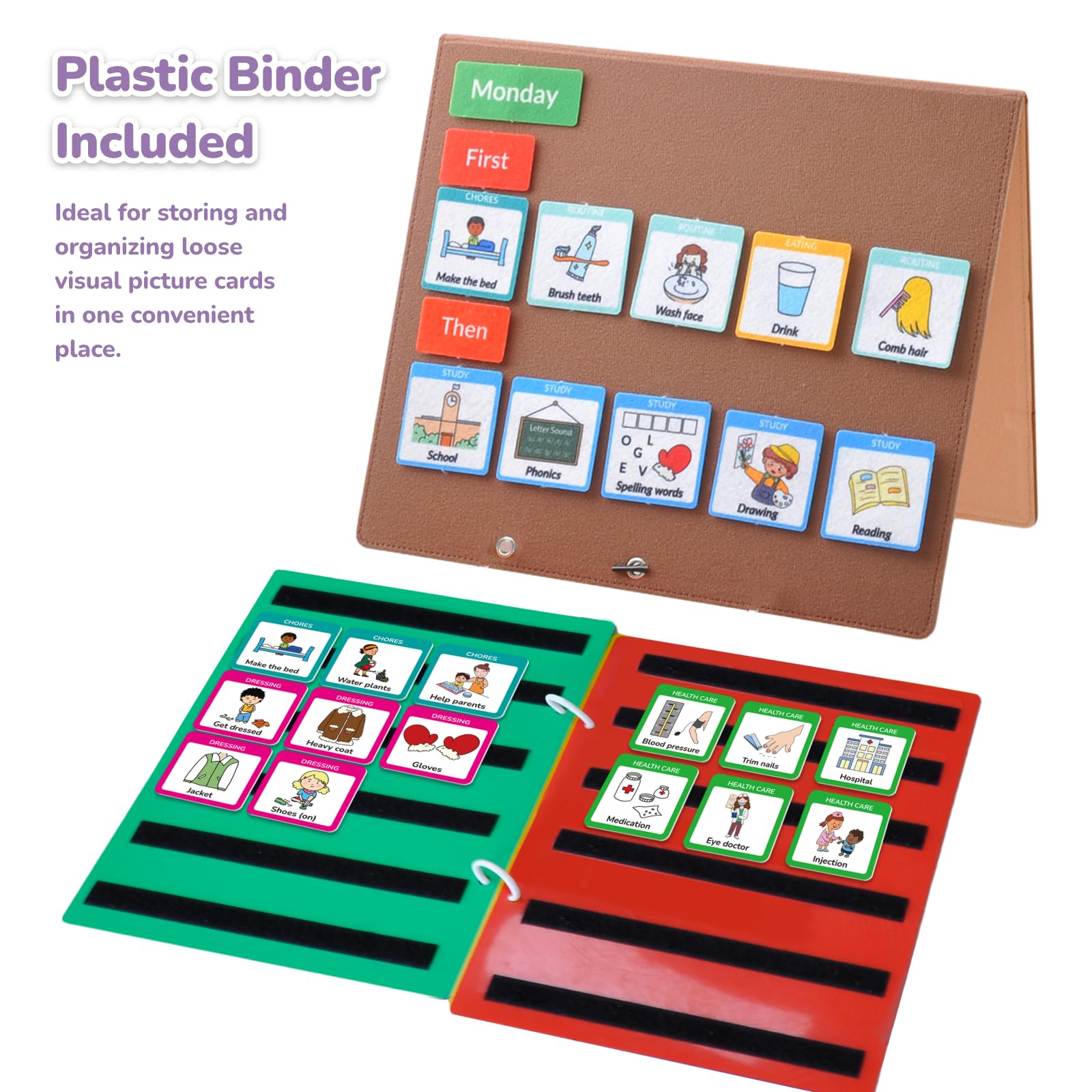 Snapklik.com : CHEFAN Visual Schedule For Kids Chore Chart, 3 In 1 ...