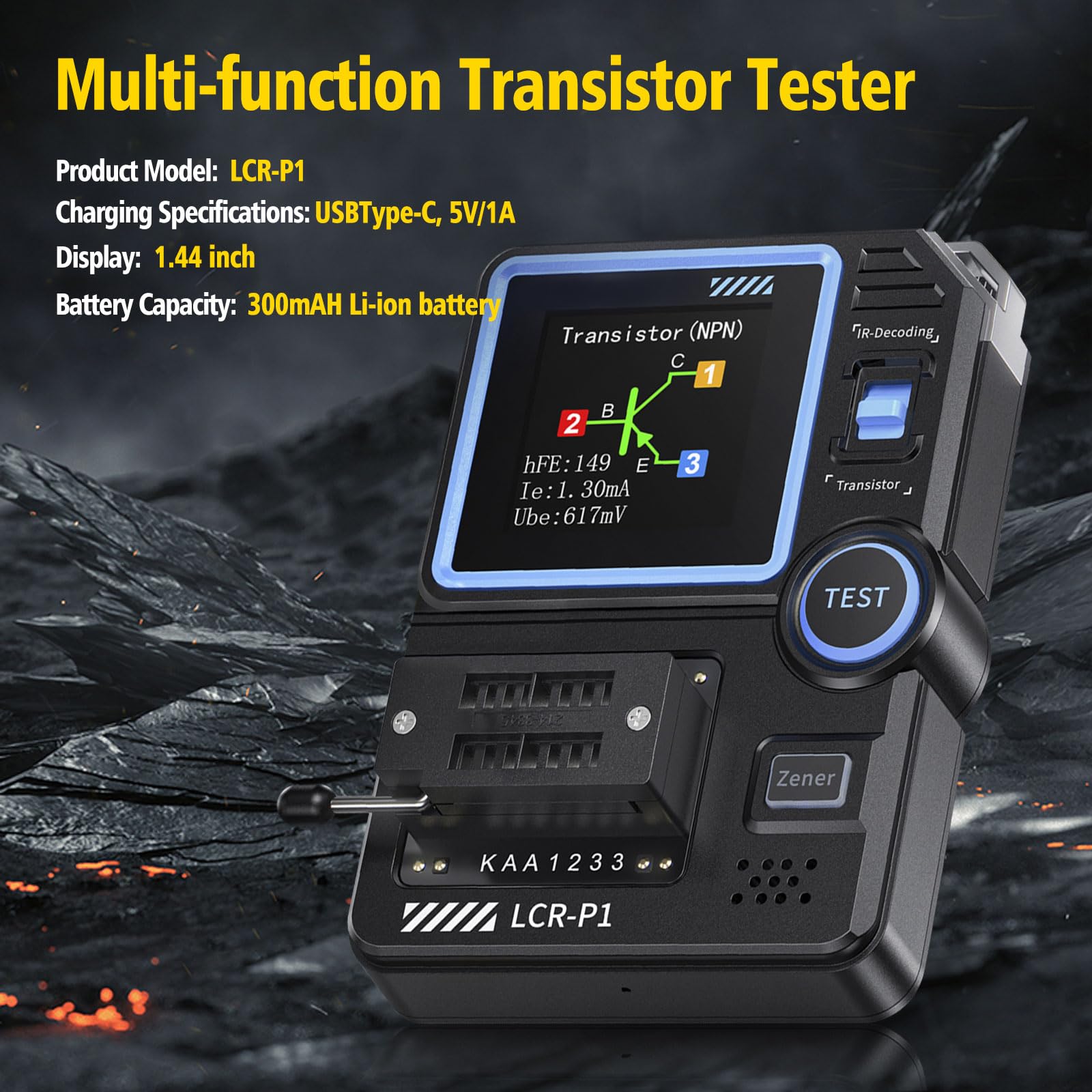 Snapklik.com : Transistor Tester LCR-P1 Transistor Capacitor Tester ...