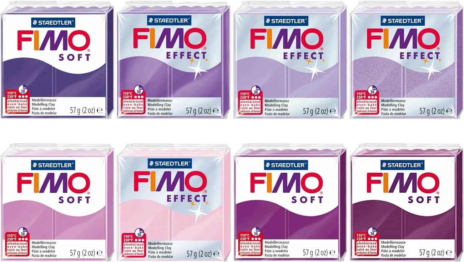 Amazon.com: FIMO Soft & Effect Polymer Oven Modelling Clay - 57g - Set ...