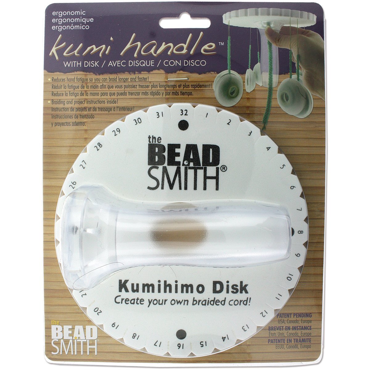 Amazon.com: The Beadsmith Ergonomic Kumi Handle, 6 inch Diameter, 4.5 ...