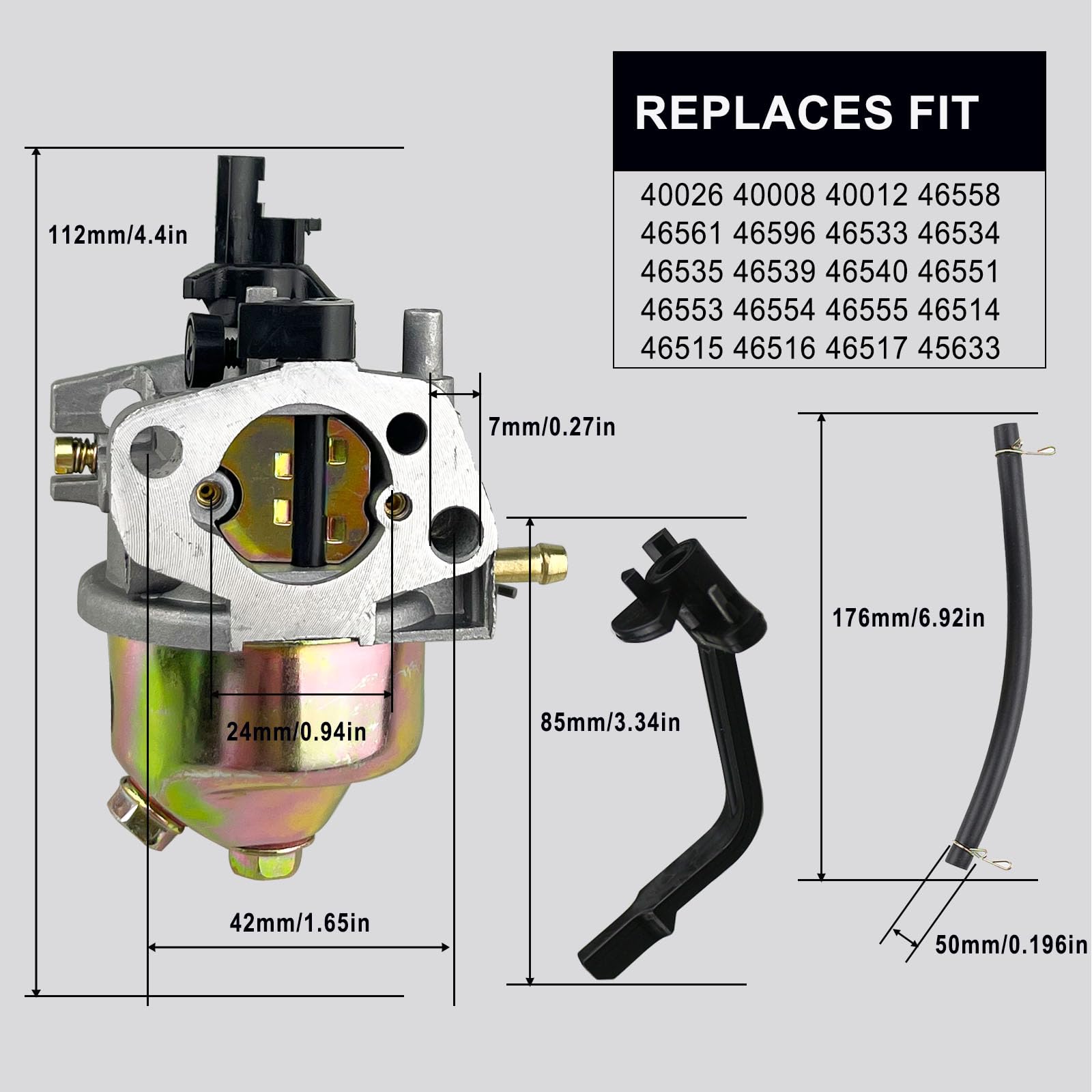 Snapklik.com : Carburetor + Intake Manifold w/Gasket For Generator ...