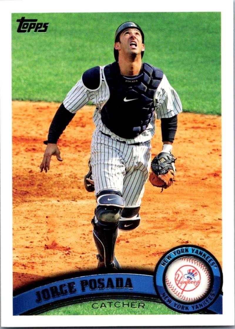 Amazon.com: 2011 Topps #520 Jorge Posada NM-MT Yankees : Collectibles ...
