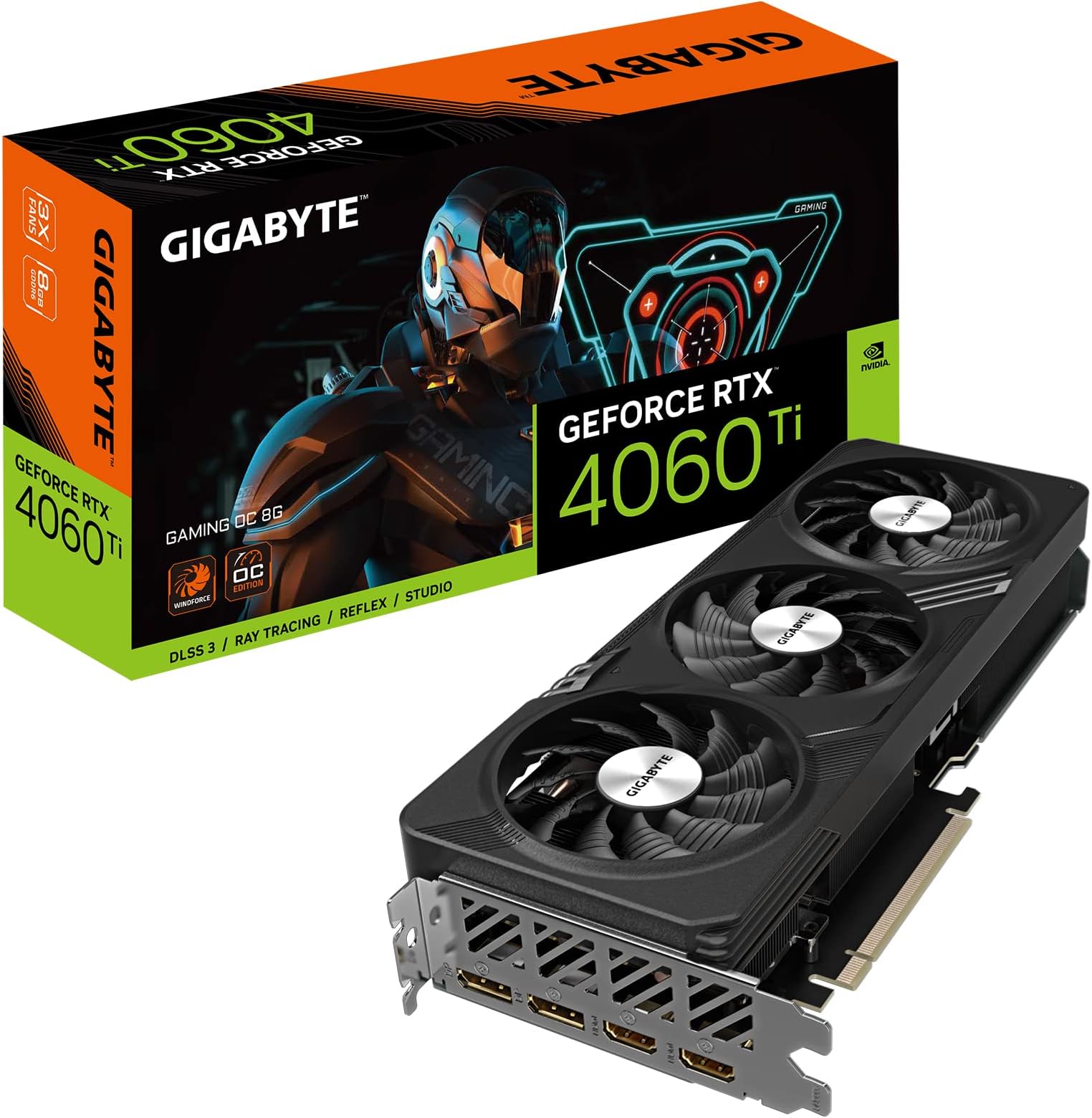 Amazon.com: GIGABYTE GV-N406TGAMING OC-8GD GeForce RTX 4060 Ti Gaming ...