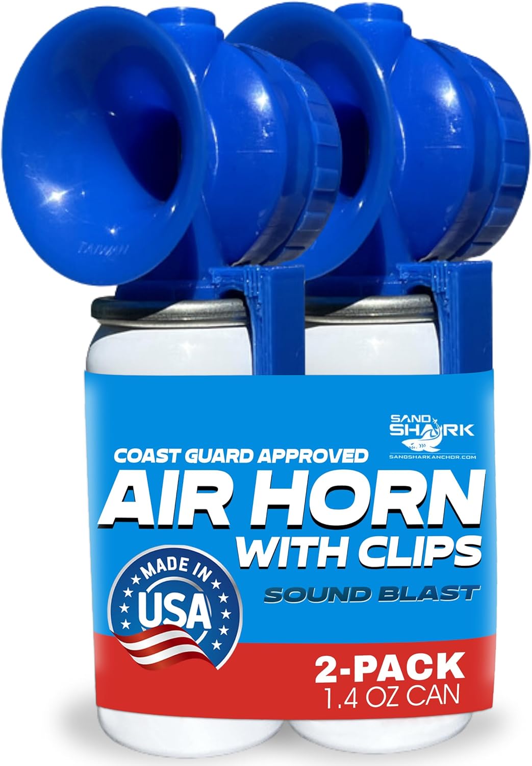 Amazon.com: SandShark Premium Air Horn Handheld Canister-Very Loud ...