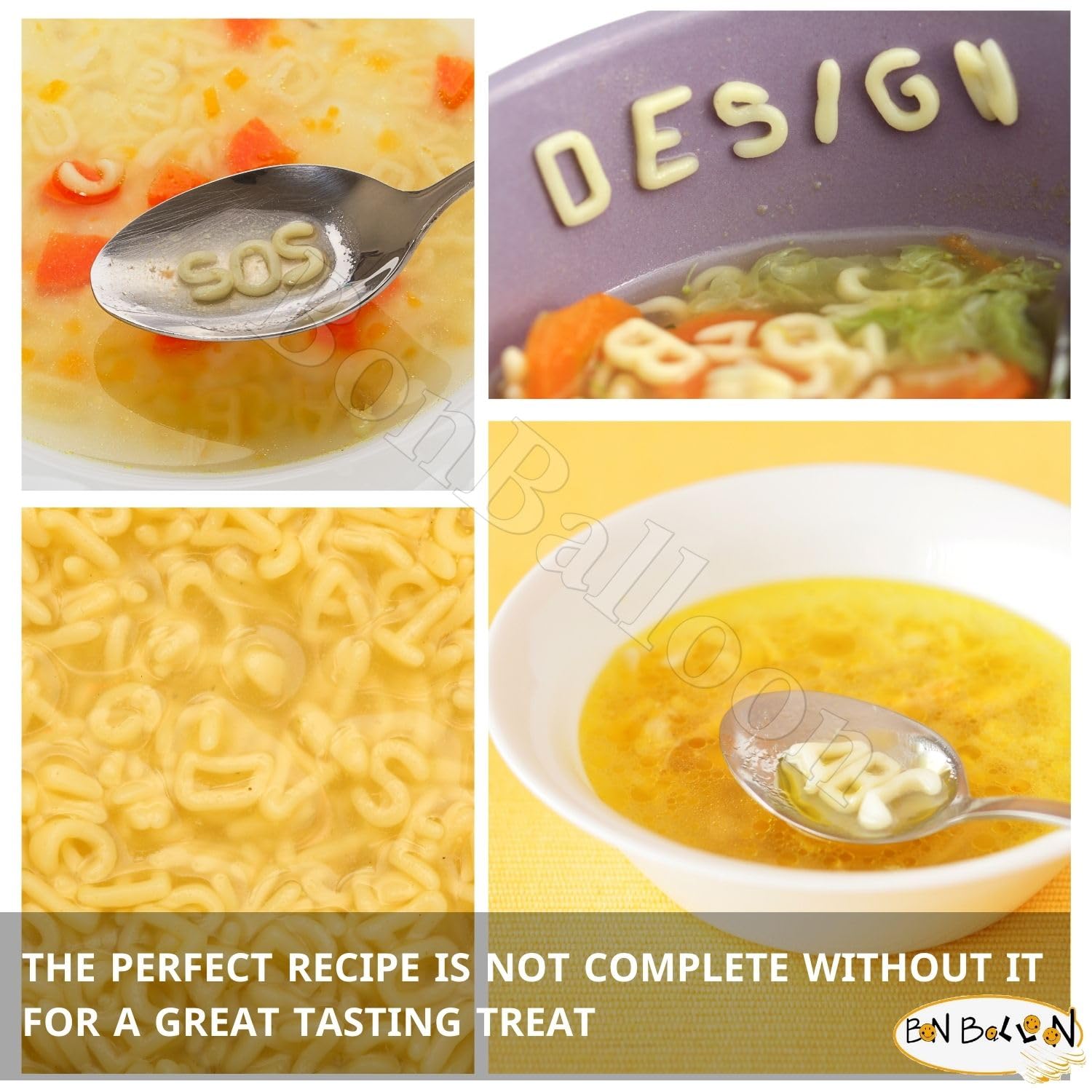 Paquete de 4 Maggi Pollo con ABC Pasta Sopa Letras Mezcla de especias ...