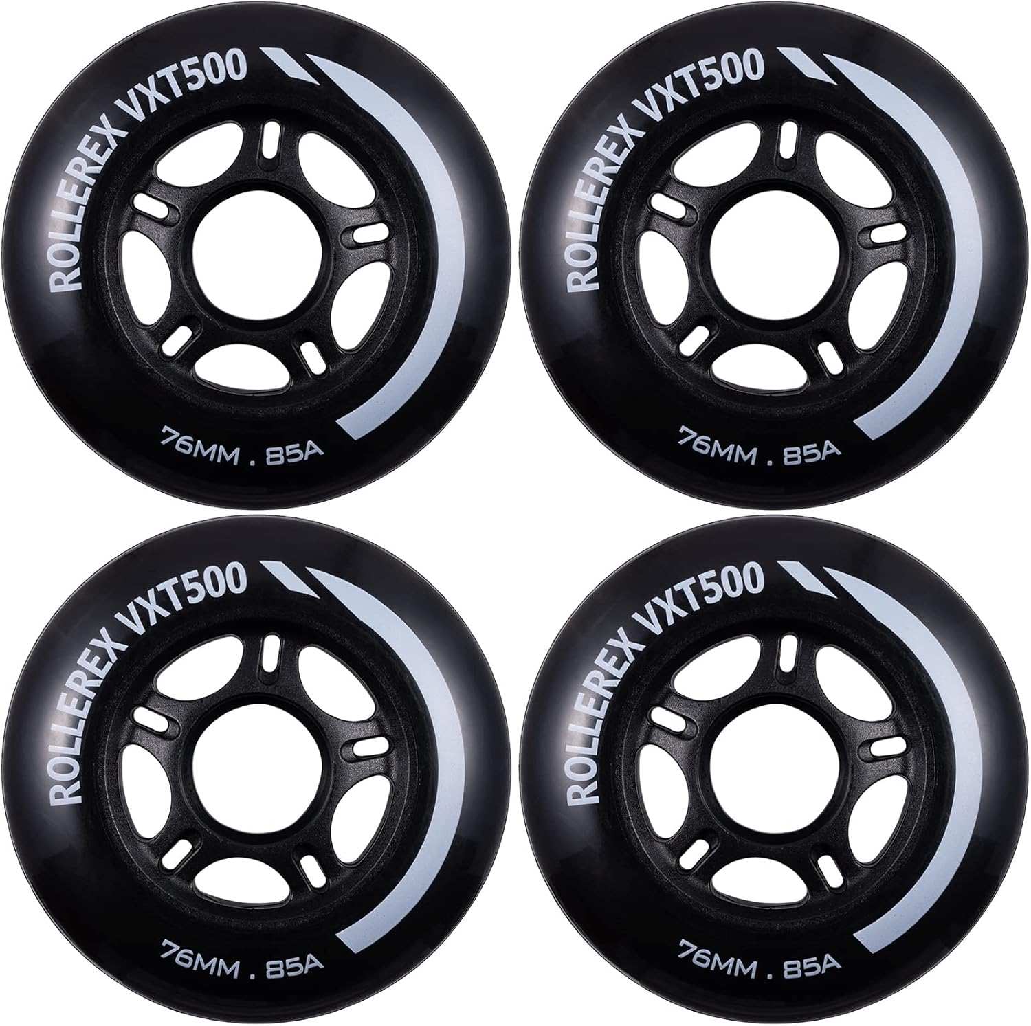 Amazon.com: Rollerex VXT500 Inline Skate Wheels – 4-Pack (Optional ...