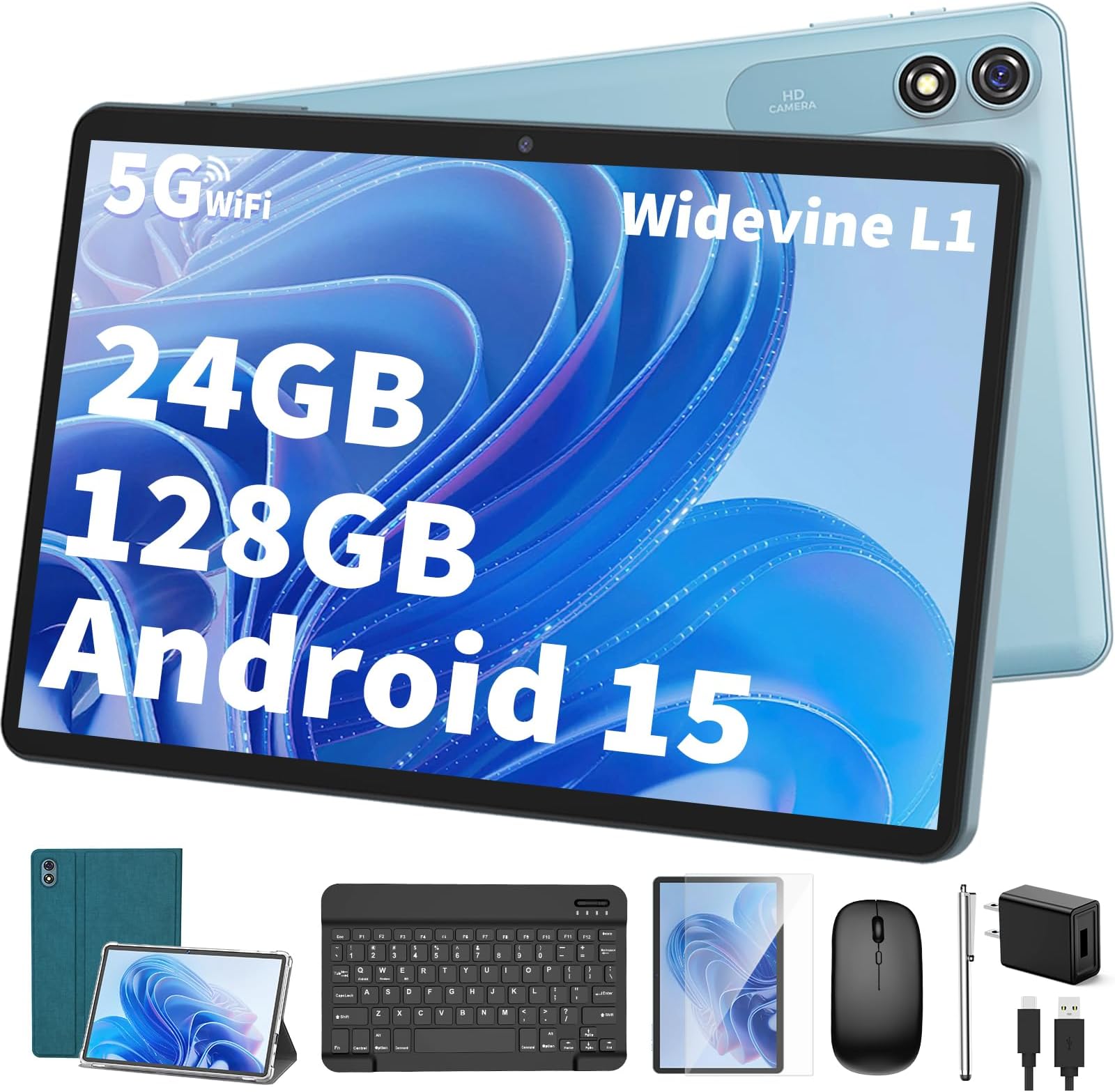 Amazon.com : Android Tablet with Keyboard,10 inch Android 15 tablet ...