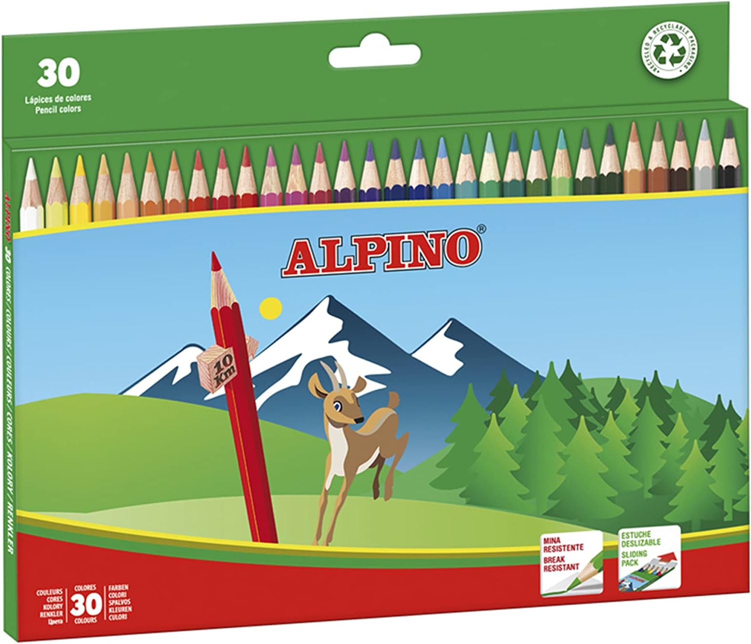 Alpino Colored Pencils 30 Units | Colored Pencils for Children ...