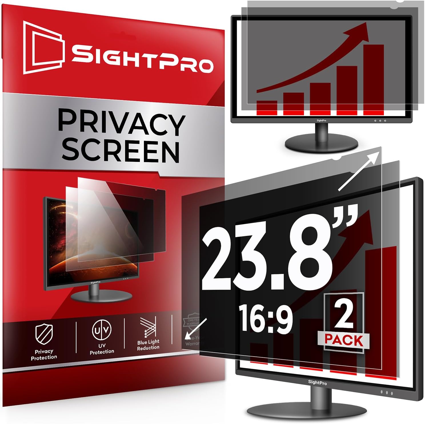 Amazon.com: 3M™ Privacy Filter for 23.8" Full Screen Monitors (PF238W9E ...