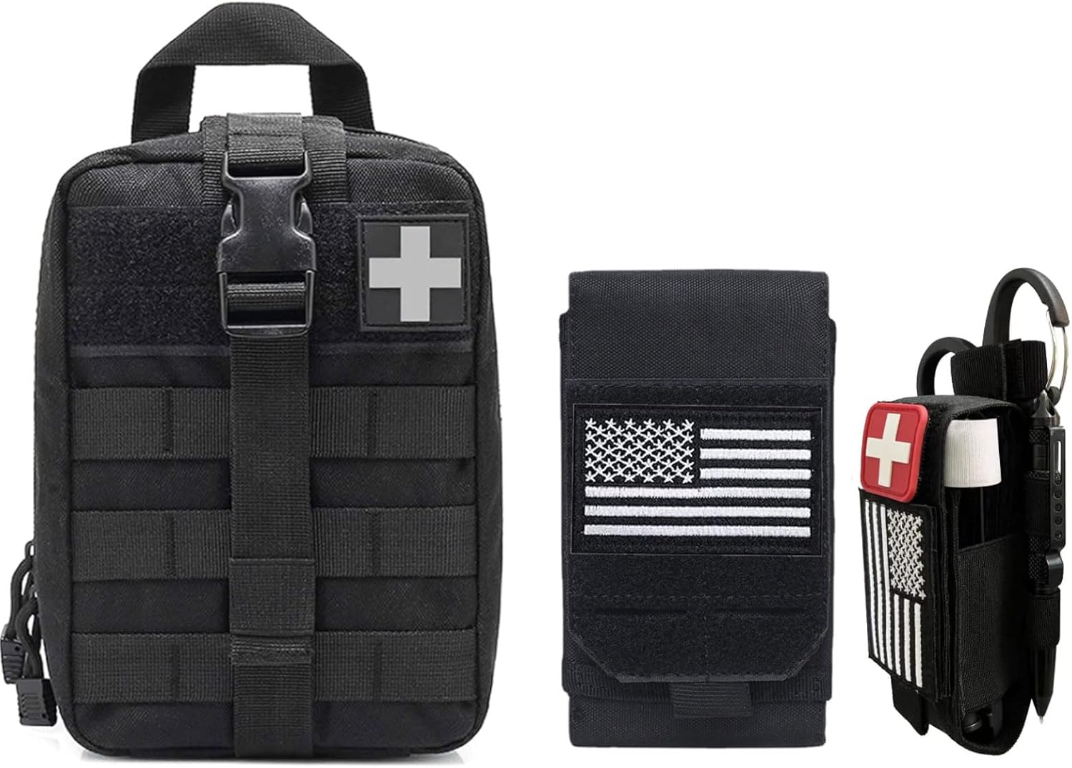 Amazon.com : VIIDOO Molle Ifak Pouch Rip Away & Tactical Tourniquet ...