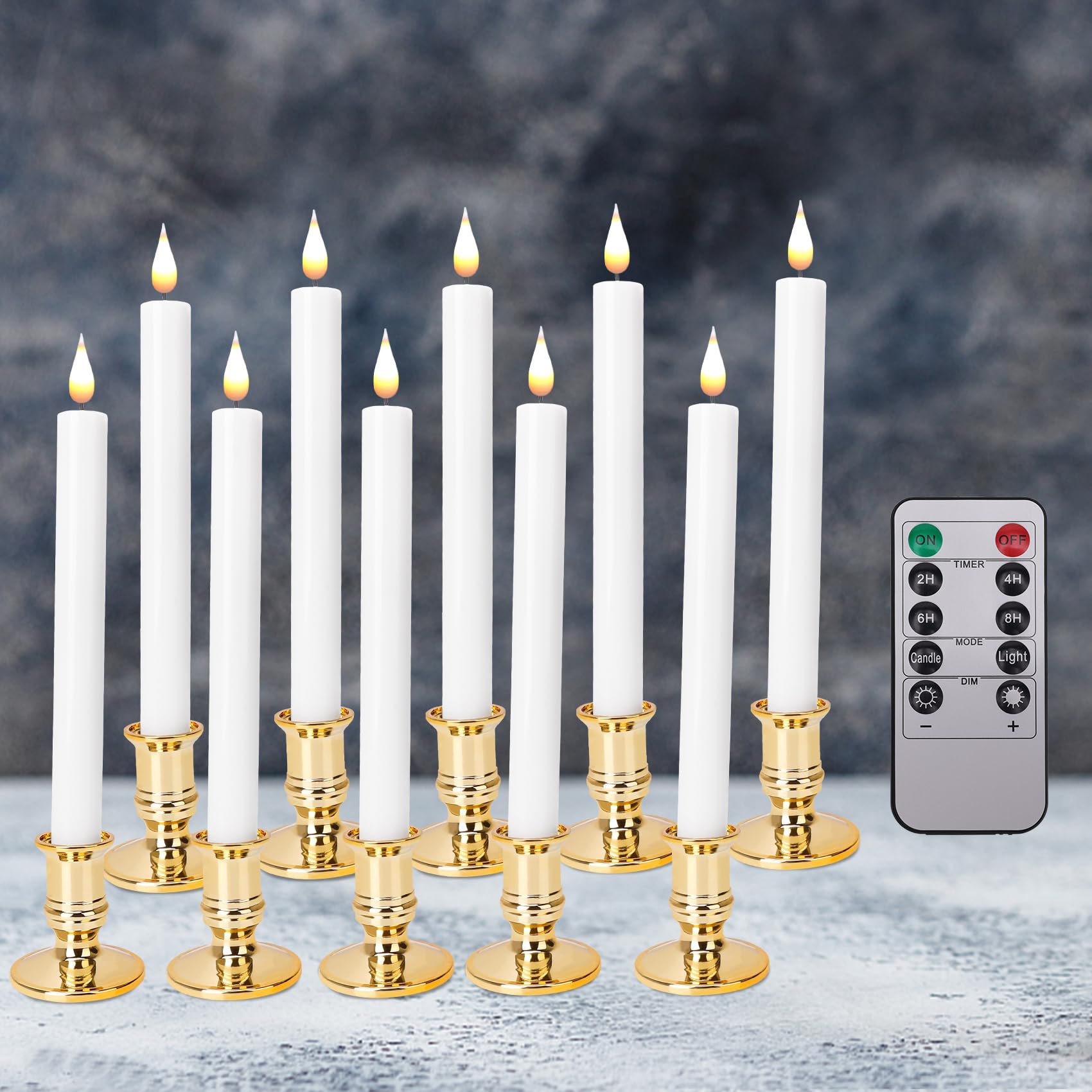 Amazon.com: POQCCT LED Flameless Window Candles with Remote Timer 10 ...