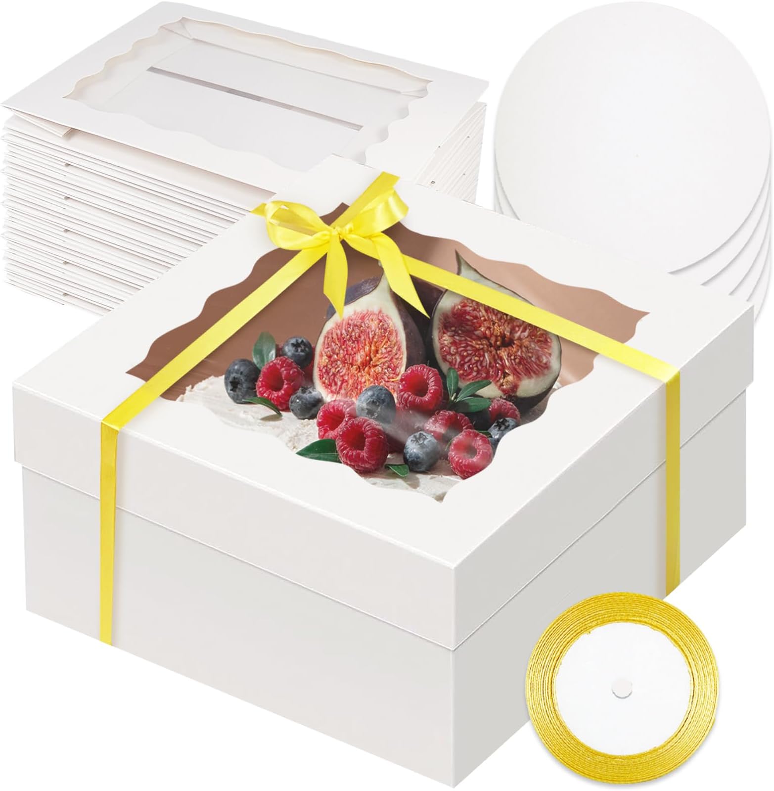 Amazon.com: Wilton 12-Inch Cake Boxes with Windows for 10-Inch Cakes ...