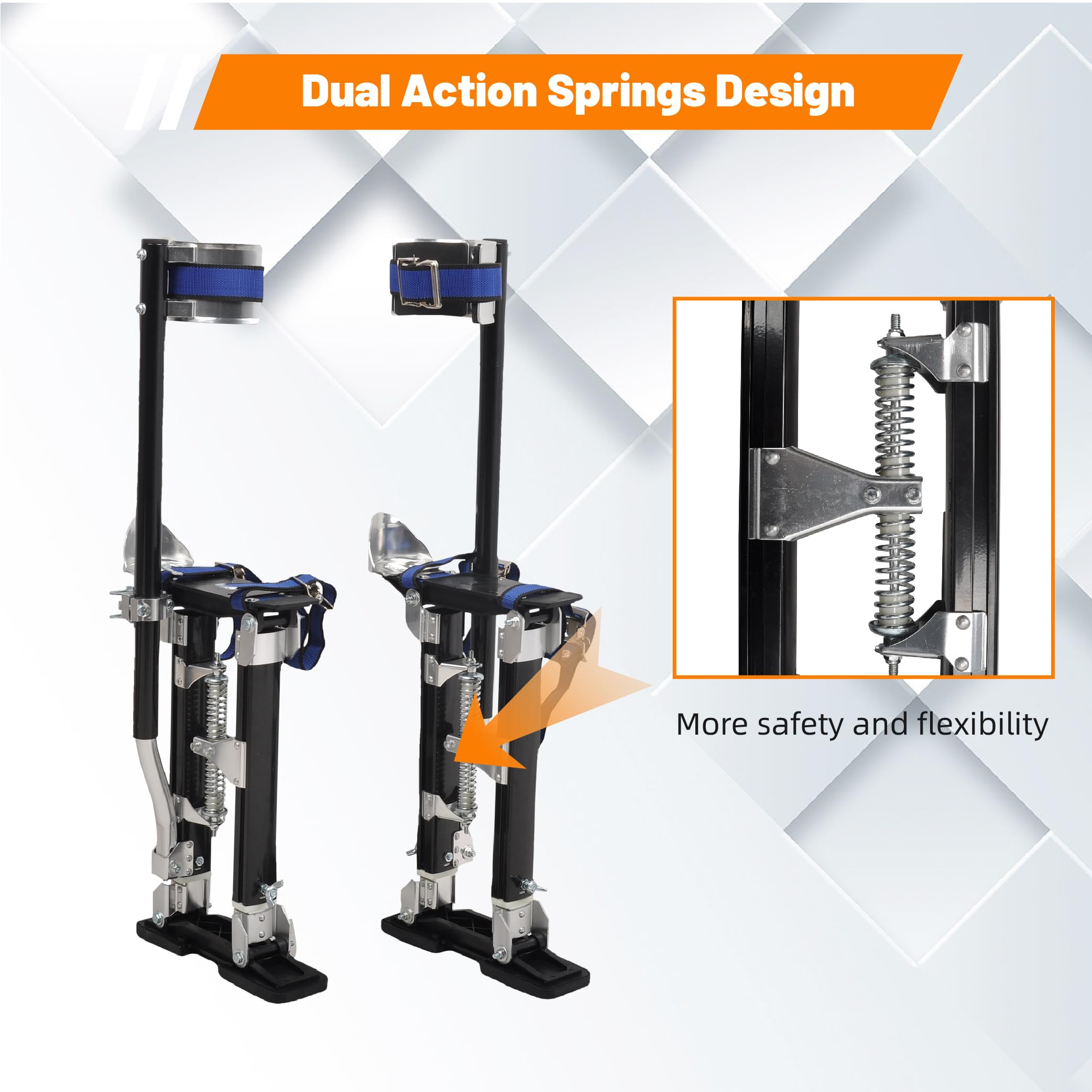 Snapklik.com : Higehio 15-23 Inch Drywall Stilts For Adults Aluminum ...