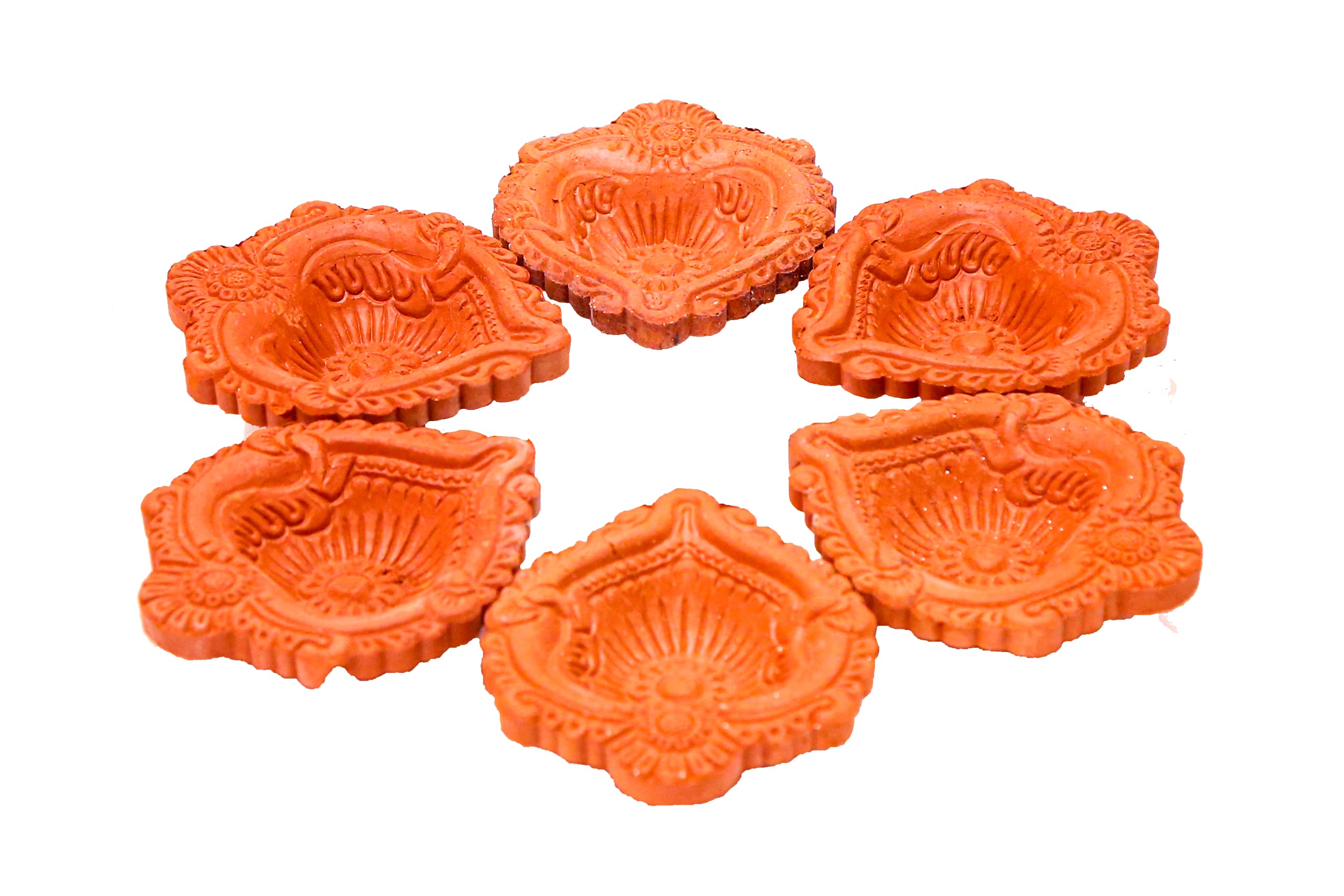 Alohomora Set Of 20 Clay Diya Terracotta Diya Traditional Designer ...