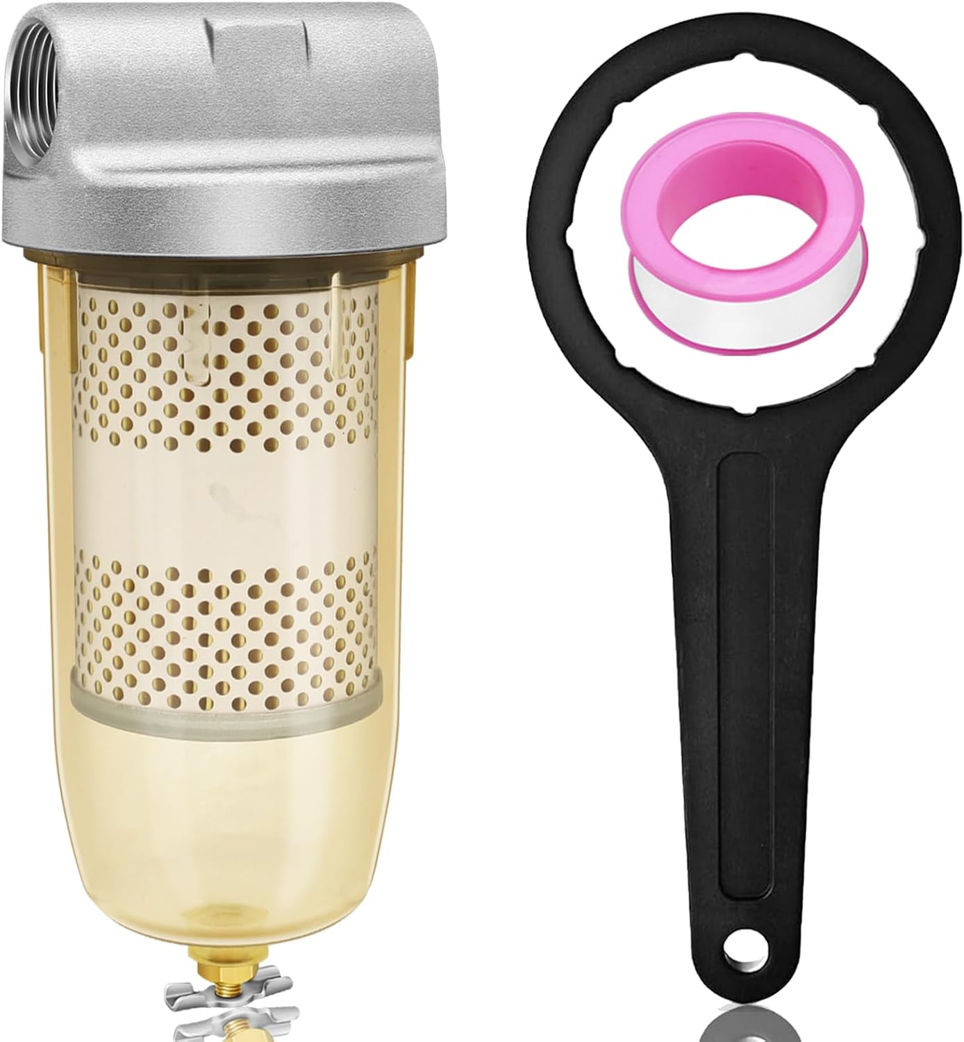 Amazon.com: FANOVO 496 Fuel Tank Filter Assembly, Replacement for Gasoline and Diesel Water ...