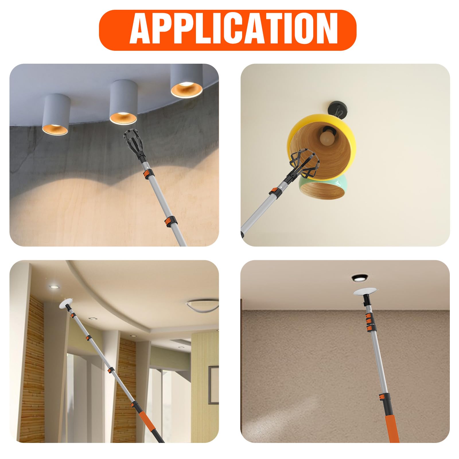 Snapklik.com : LAANPOLE 26FT Reach Light Bulb Changer For High Ceilings ...