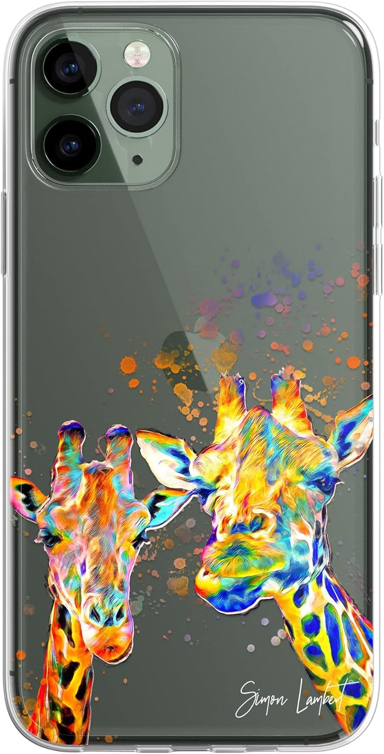 Amazon.com: SmartGiftShop Giraffe Case Cute Family Case Splatter Art ...