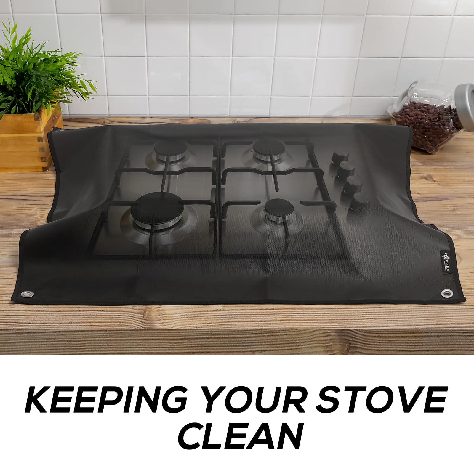 Snapklik.com : FLASLD Stove Backsplash Splatter Guard Range Hood ...