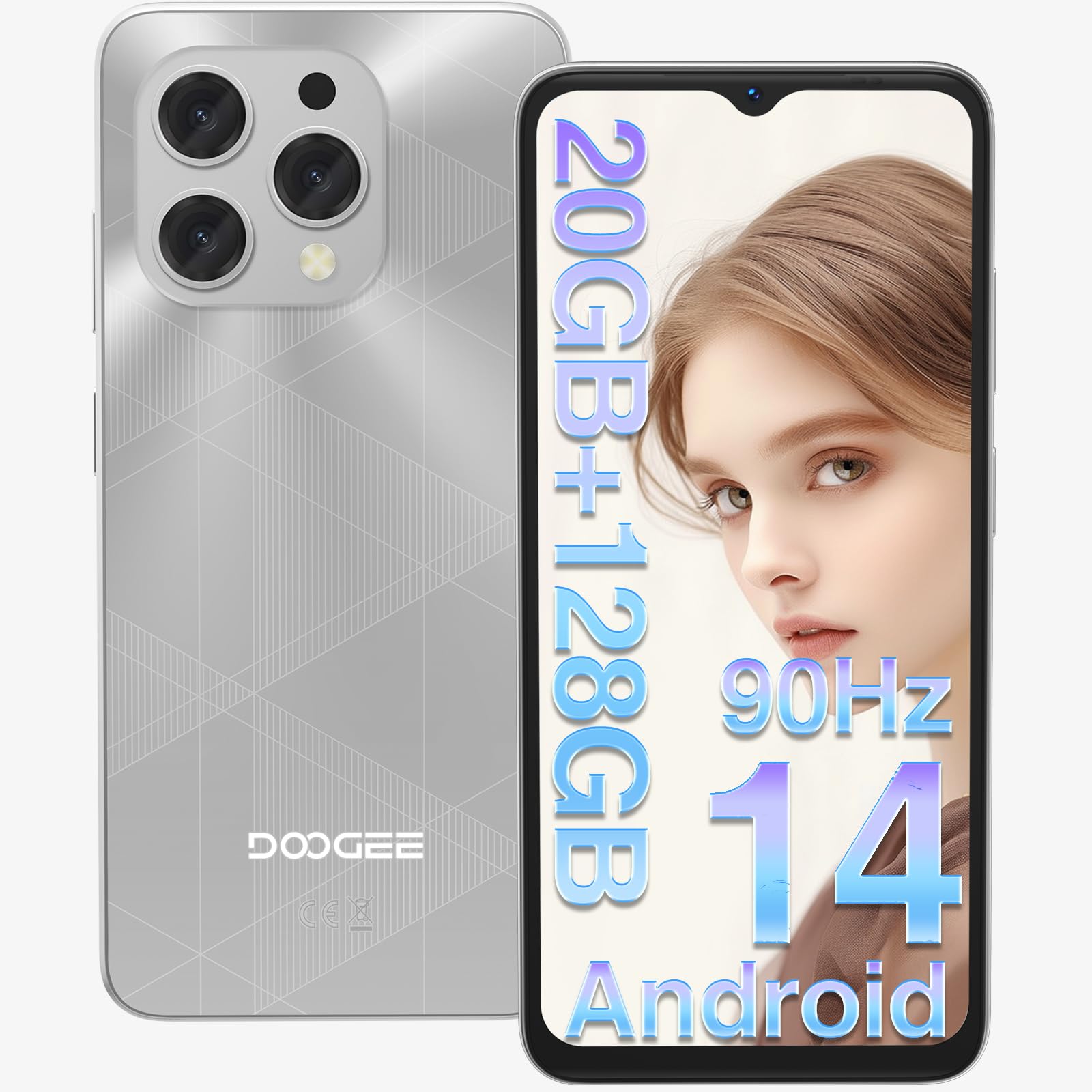 Amazon.com: DOOGEE N55PLUS Unlocked Phone Android 14, 20GB RAM+128GB ...