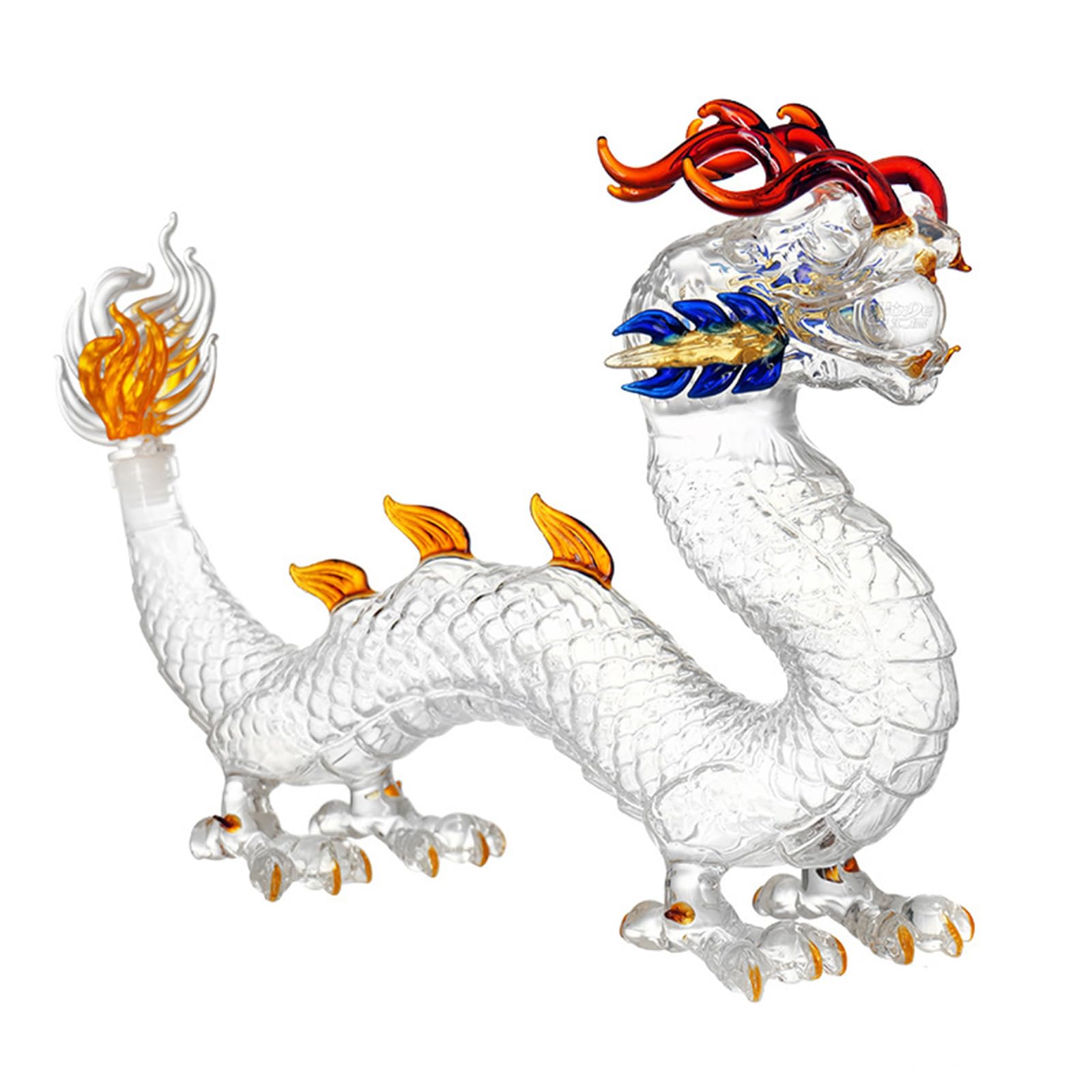 BURLOE Dragon Decant Set, 1000 Ml/33Oz Drinking Decanter Made of Clear ...