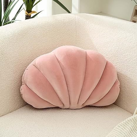 Amazon.com: Seashell Throw Pillow Shell Shaped Throw Pillows Soft Room ...