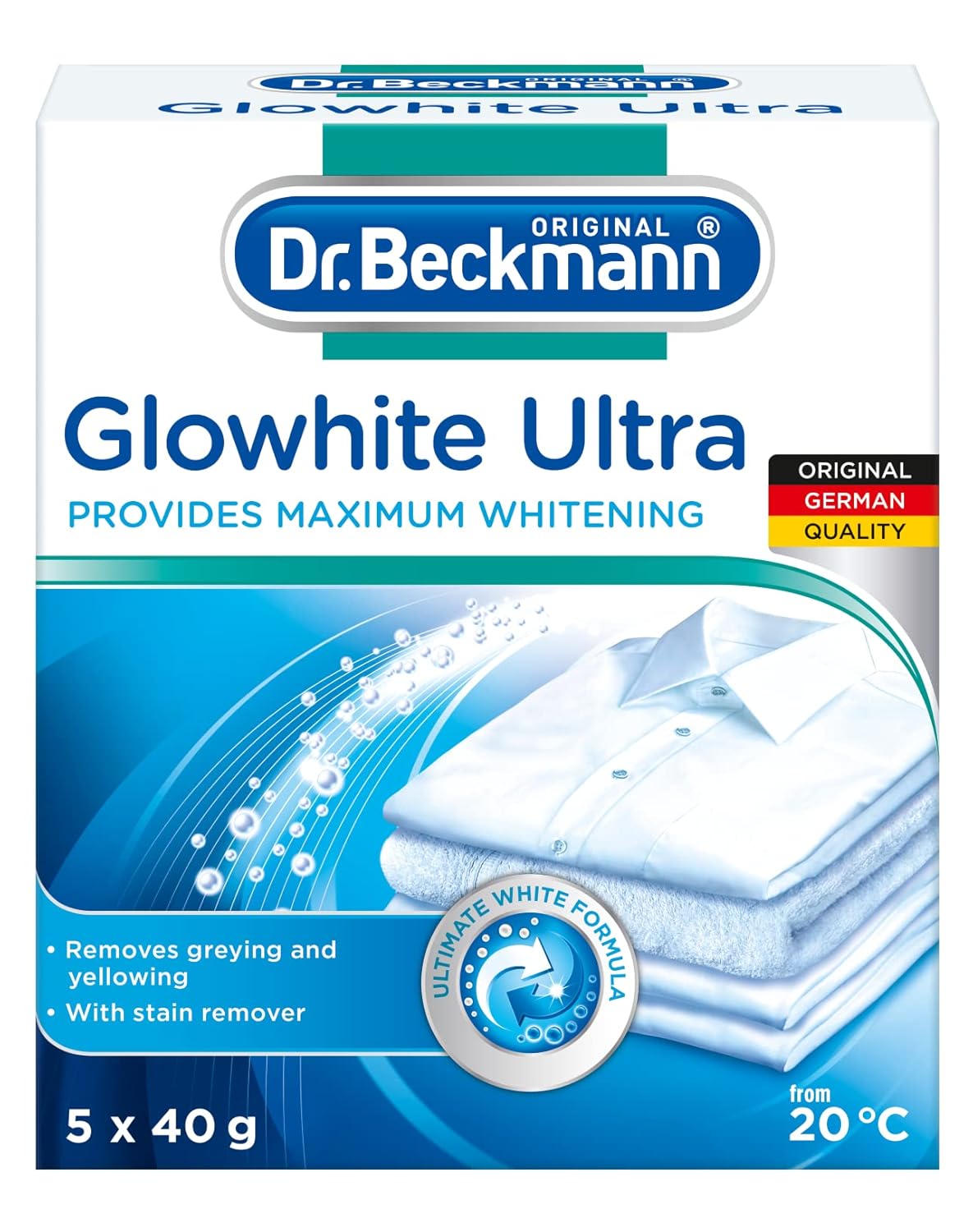 Dr. Beckmann Glowhite Ultra Fabric Whitener with Stain Remover for ...