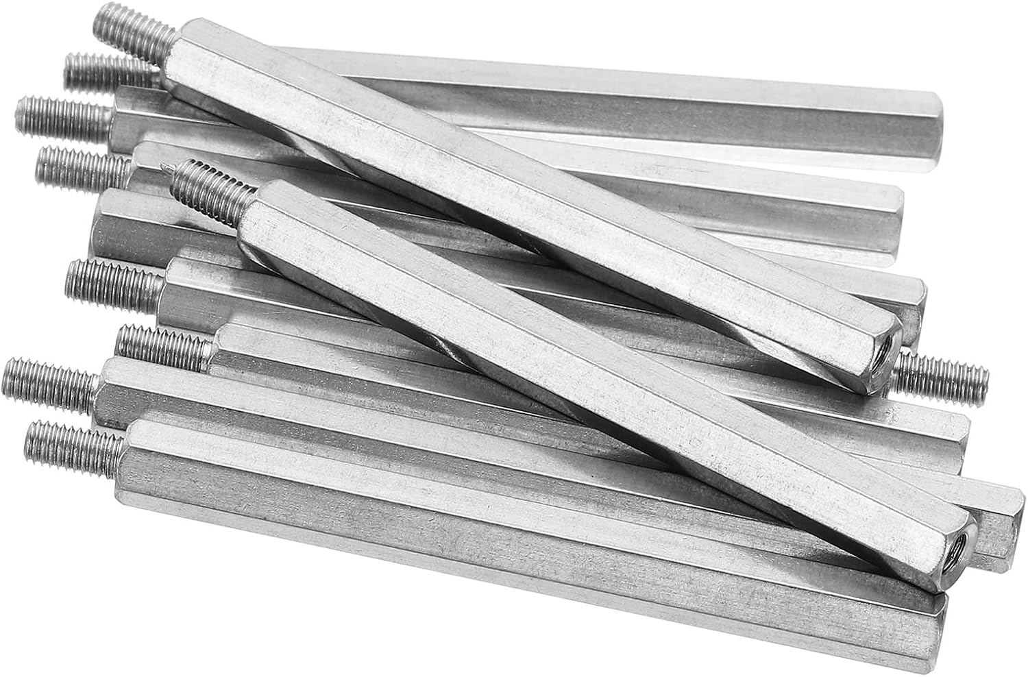 PATIKIL M3x50mm+6mm Male-Female Hex Standoff, 10 Pack Stainless Steel ...