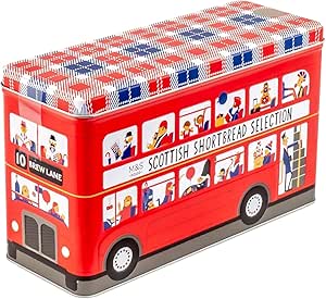 M&S Scottish Shortbread Selection Tin, London Red Bus Design, 500g ...
