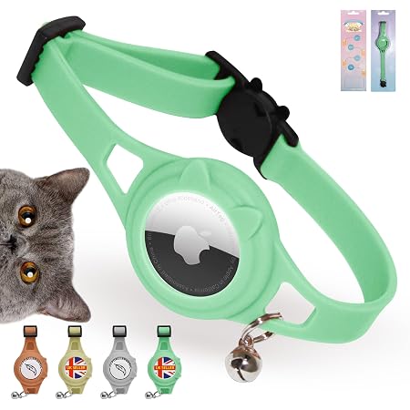 Hypoallergenic Apple AirTag Cat Collar, Lightweight Cat Tracker Collar ...