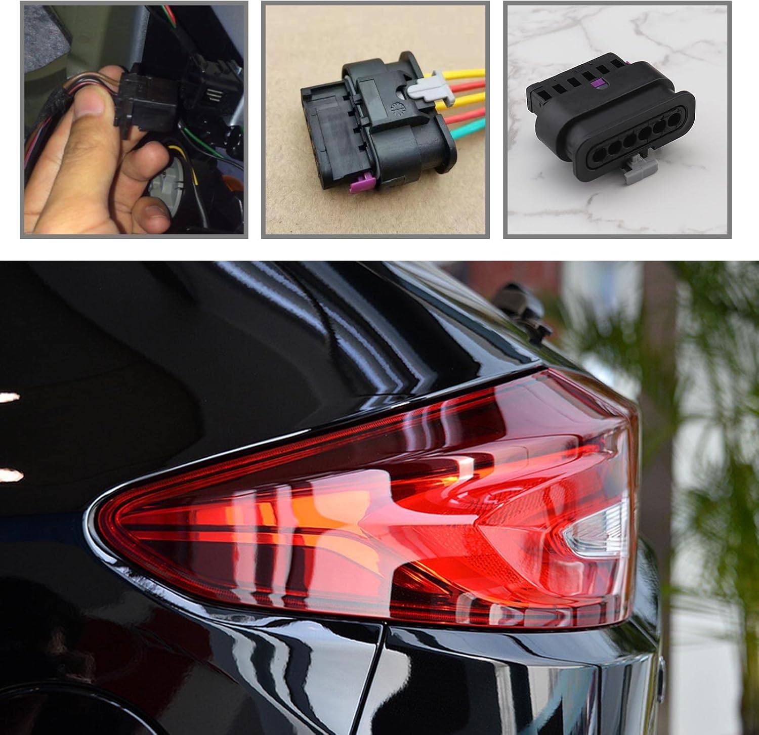 eMagTech 6 Pin Car Tail Light Rear Lamp Plug Connector Instruction Manual
