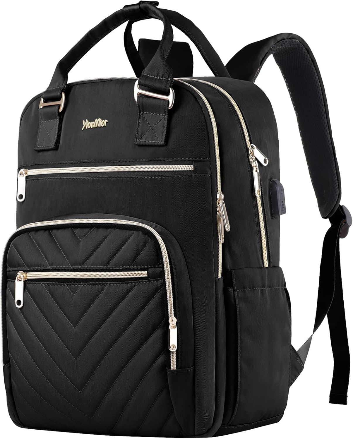 Amazon.com: YIORMIOR Backpack for Women, 15.6 Inch Stylish Travel ...