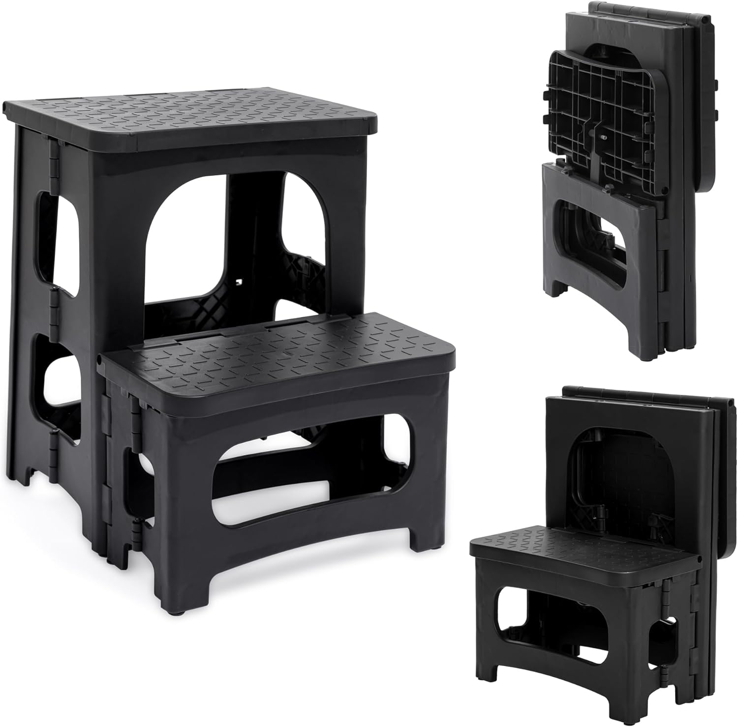 Amazon.com: wefaner Folding 2-Step Stool，Collapsible Step Stool，Non ...