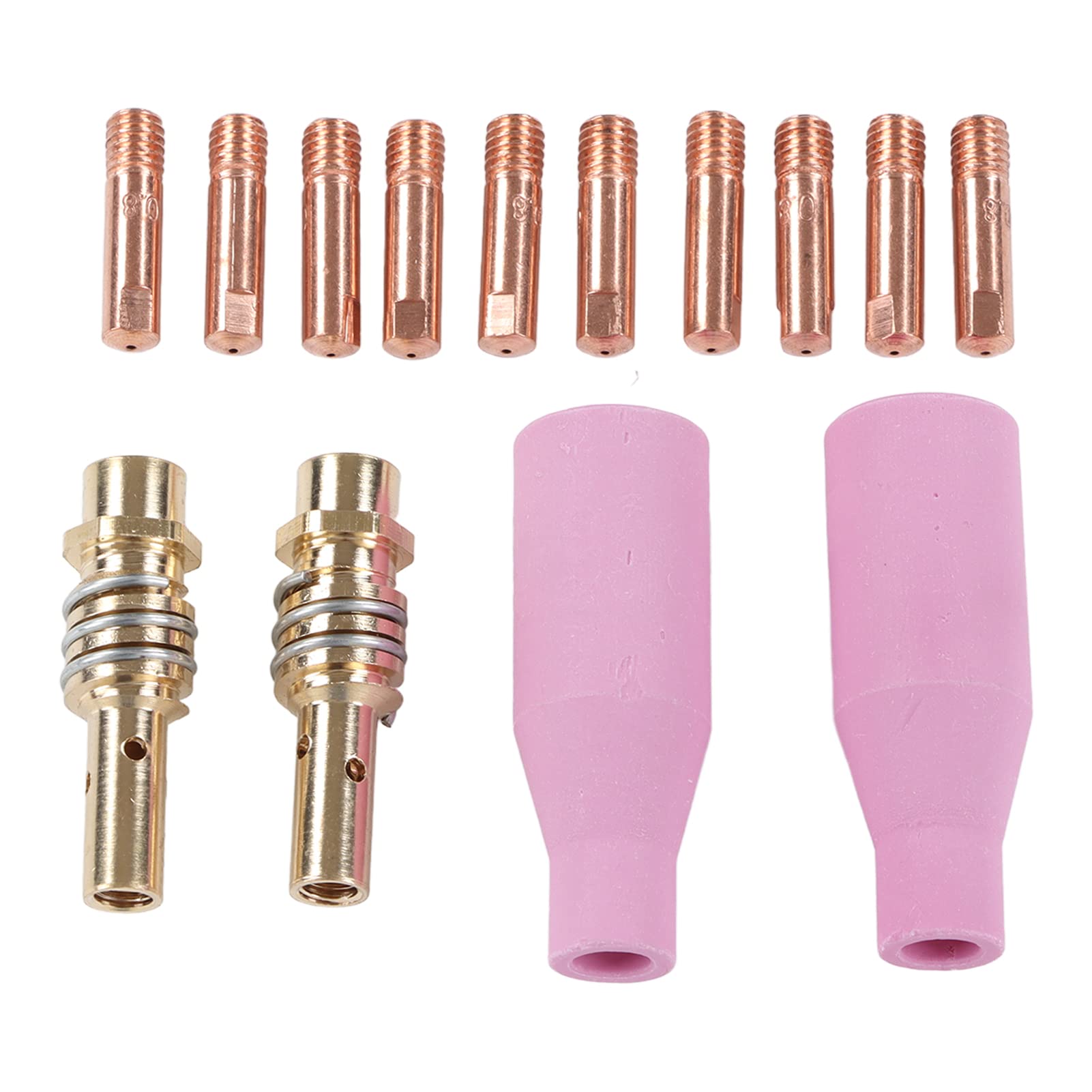 14Pcs MIG Welding Gun Accessories, with 2 Plasma Torch Ceramic Cup, 2 ...