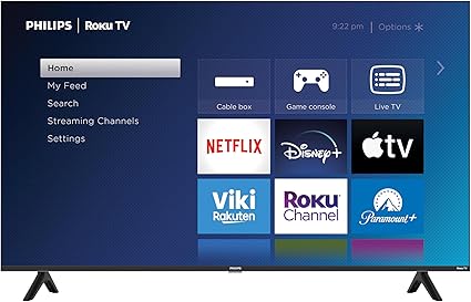 Philips Roku TV 55" 4K Ultra HD (2160p) HDR10 5600 Series Borderless ...