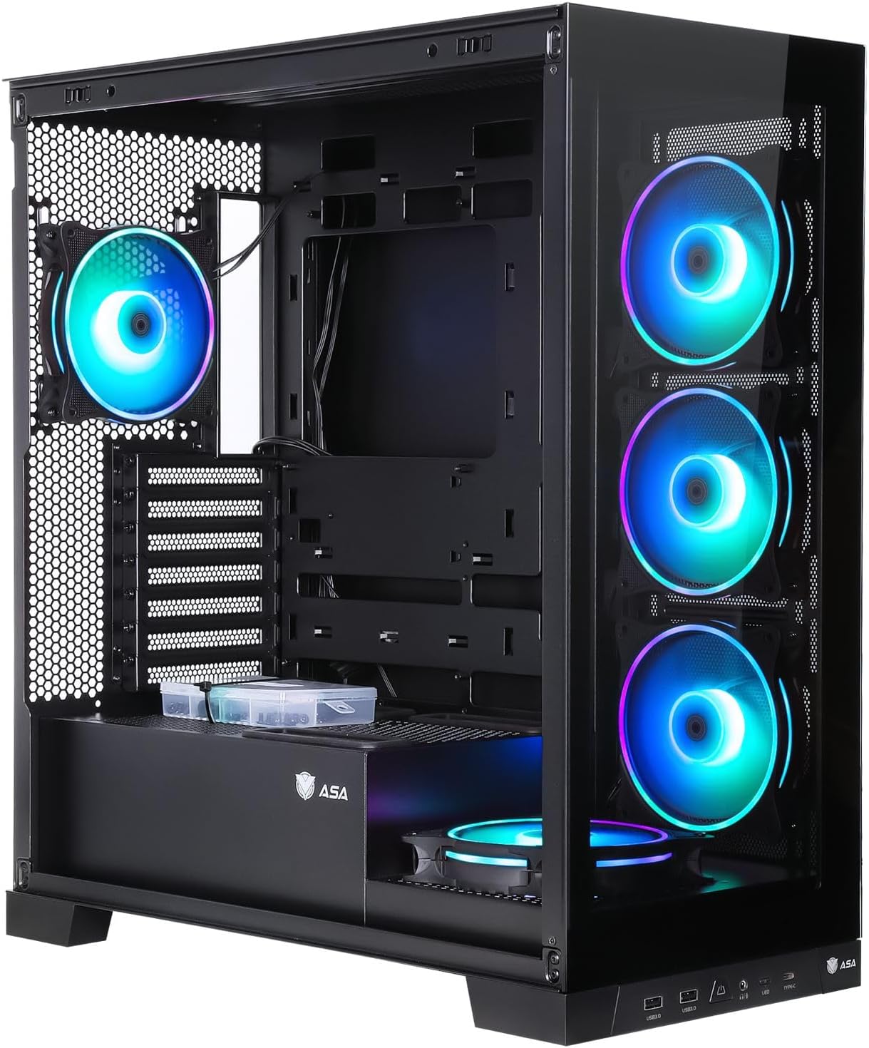 ASA Computer gaming case ULTRA pc case with front light high quality ...