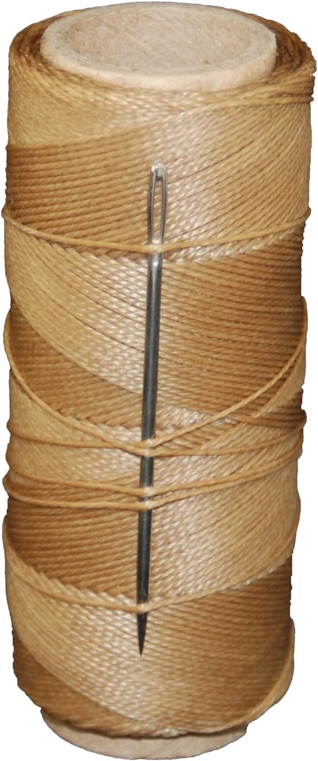 T.W Evans Cordage 11411 2-Ounce Wax Sail Kit with Needle, Brown - Twine ...