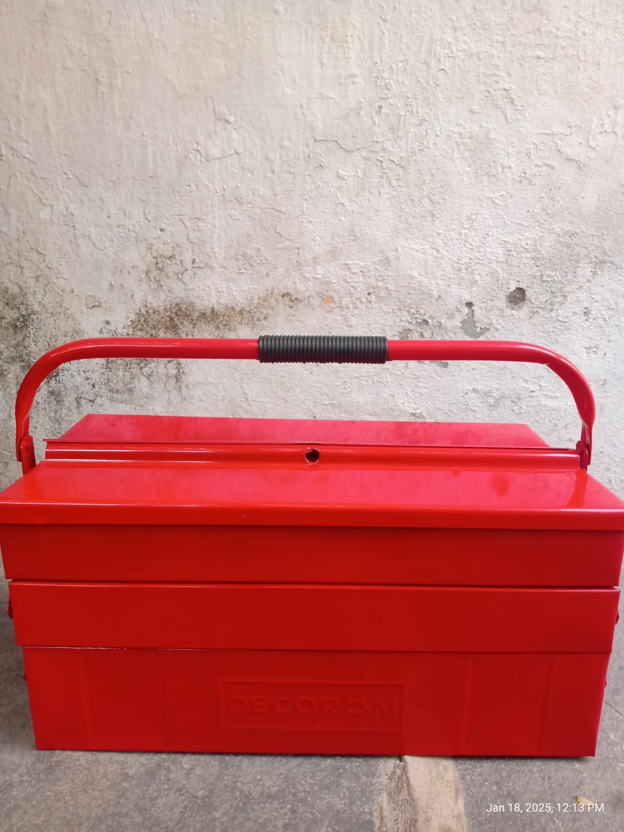 CLUB SEVENTY TWO Metal 5 Compartment 4 Trays Tool Box With Handle ...