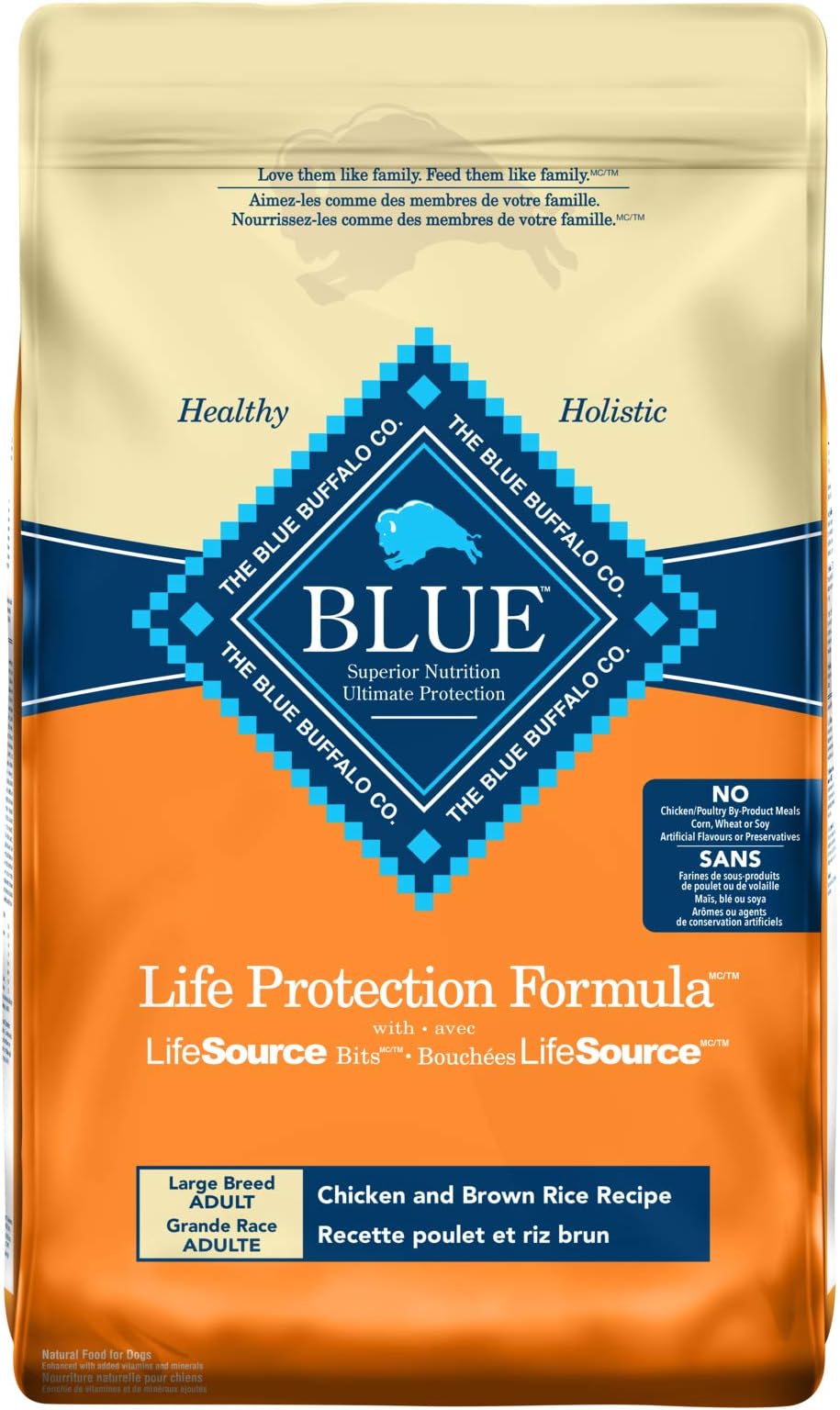 Blue Buffalo Life Protection Formula Large Breed Dog Food – Natural Dry ...