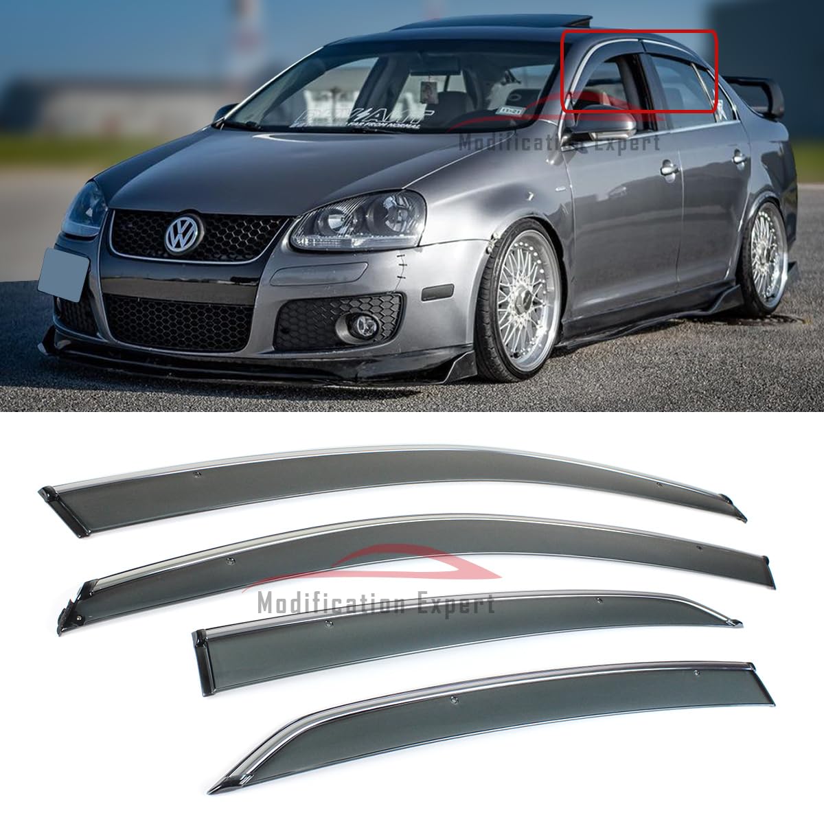 Amazon.com: Fits for 2006-2010 VW Jetta Mk5 4 Door Sedan Chrome Trim ...