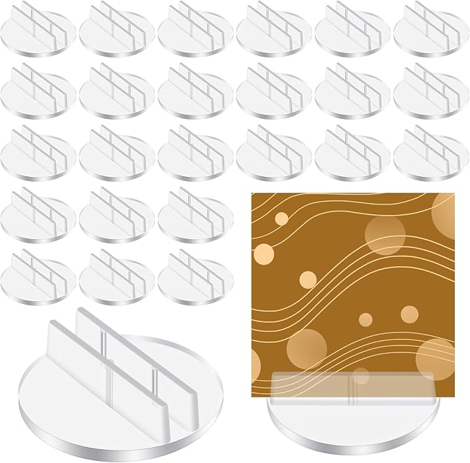 Amazon.com: SBYURE 100 PCS Place Card Stand Translucent Plastic ...