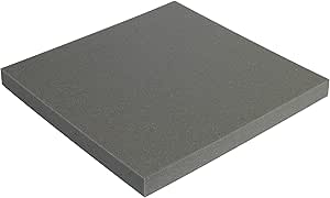 Amazon.com: Charcoal Foam Flat Panel Cushion Dense (Upholstery Foam ...