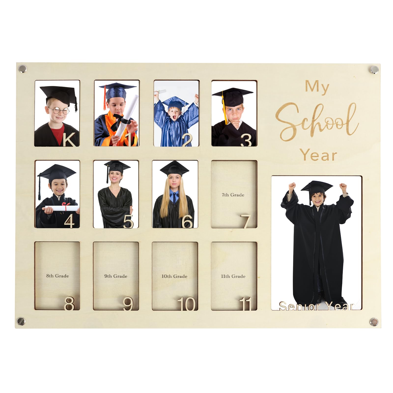 Amazon.com - School Picture Frame Pre-K to 12, Fits Any 2x3 Picture ...