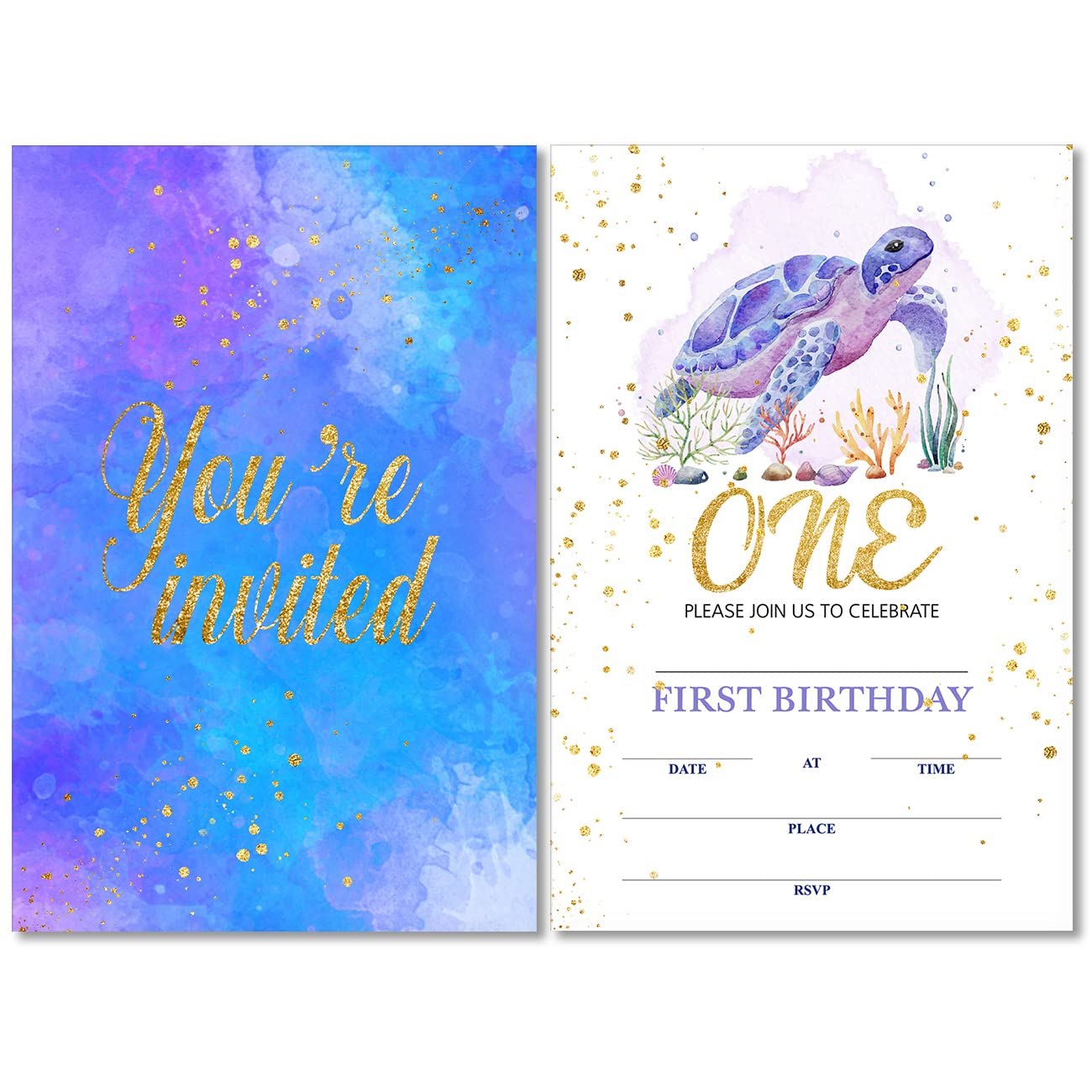 Turtles For Girls 1st Birthday Invitations Turtle Party Birthday Party