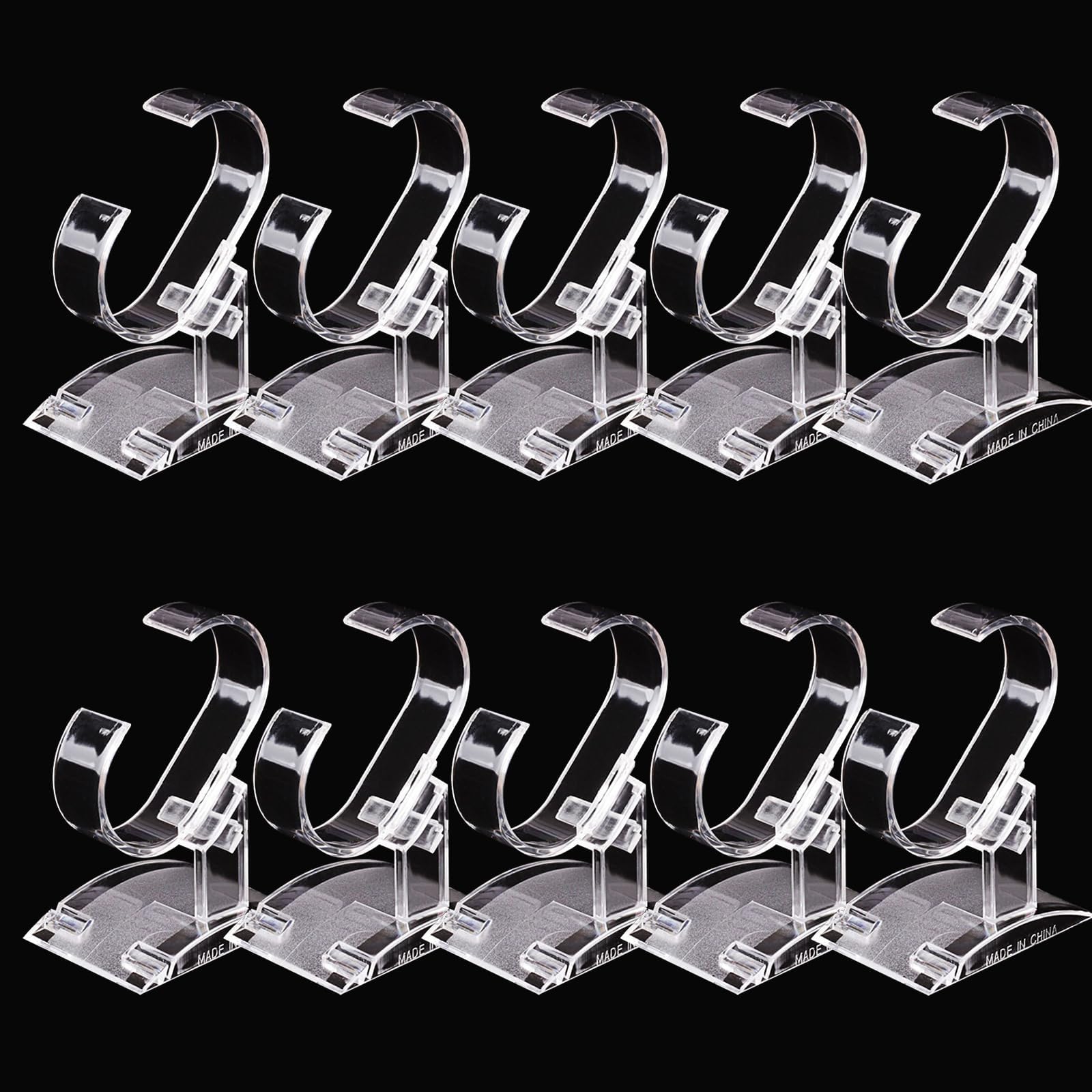 Amazon.com: DAMJTLM 10 Pack Watch Display Stand, Clear Acrylic Watch ...