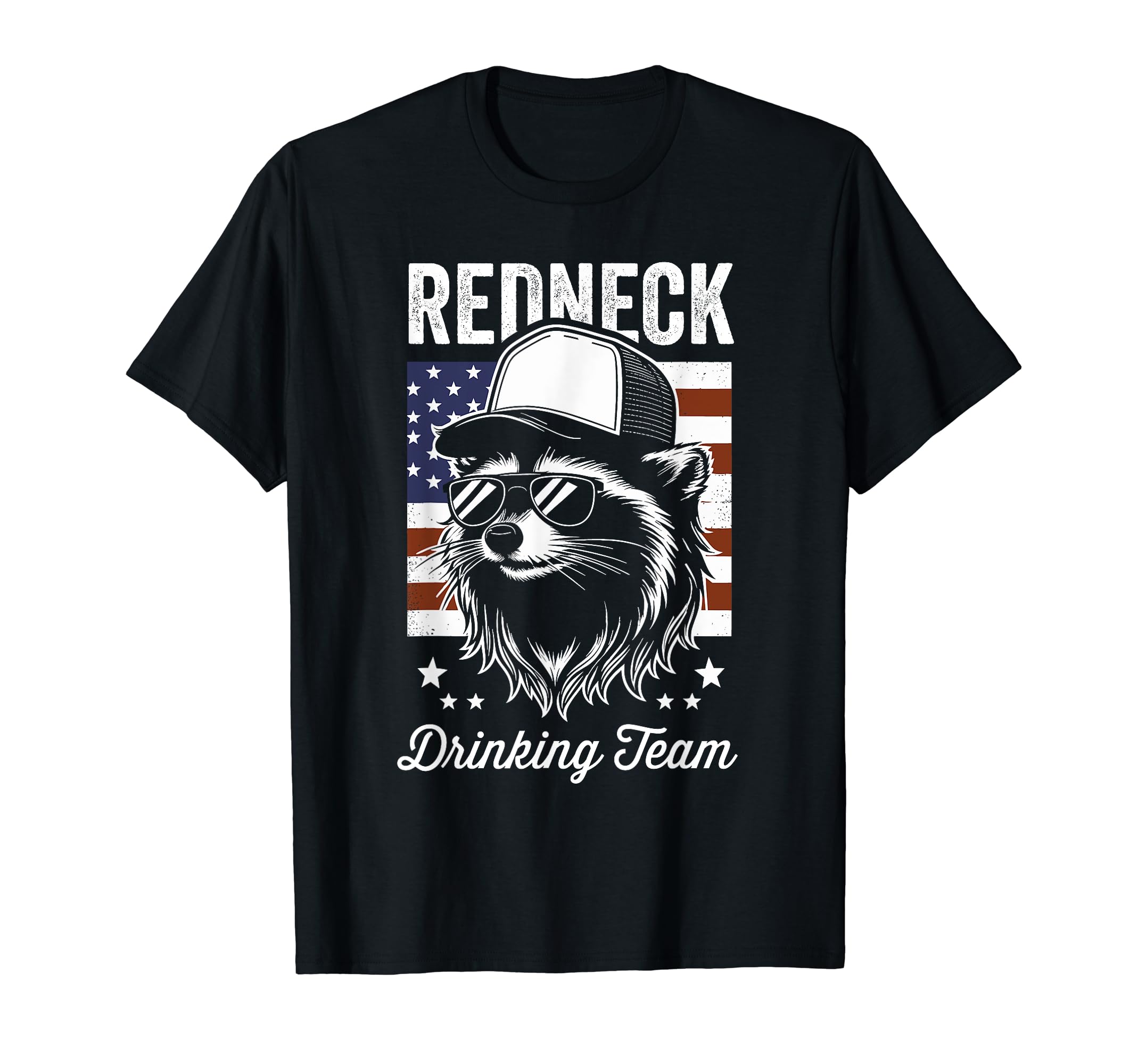 Amazon.com: Redneck Raccoon Mullet White Trash Party Attire Hillbilly T ...