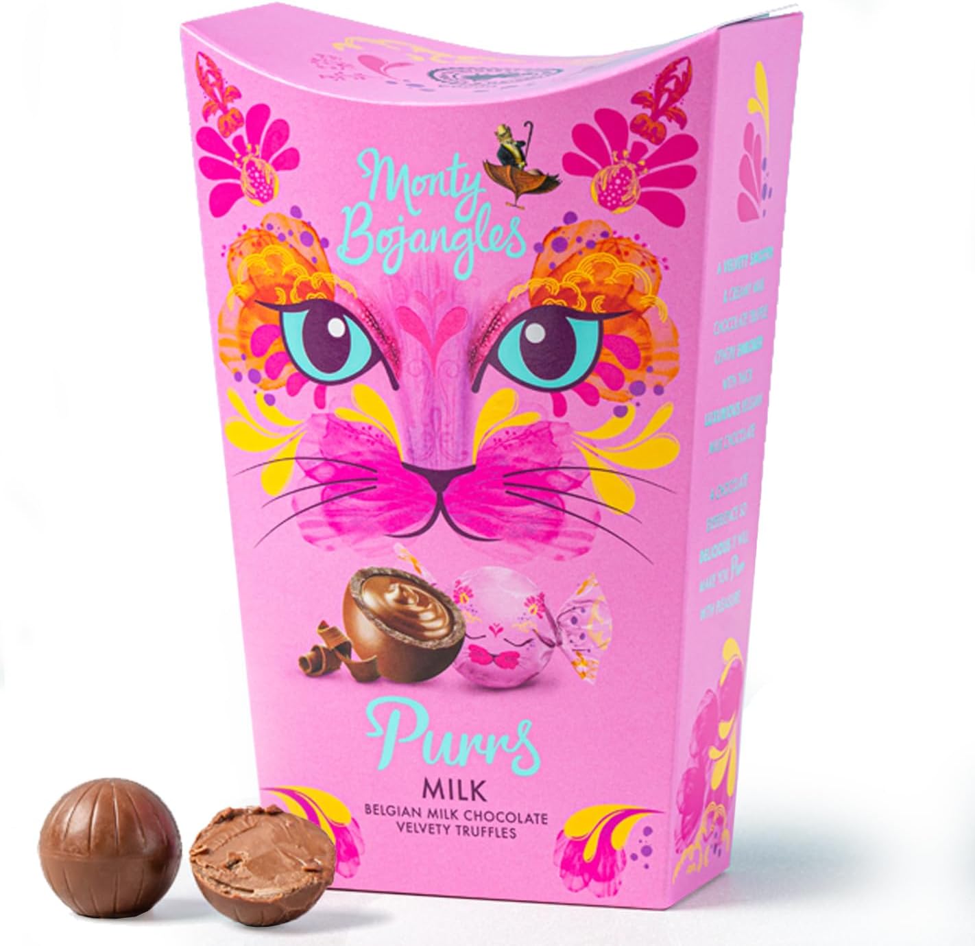 Monty Bojangles Belgian Milk Chocolate Purrs (200g) - Luxury Chocolate ...