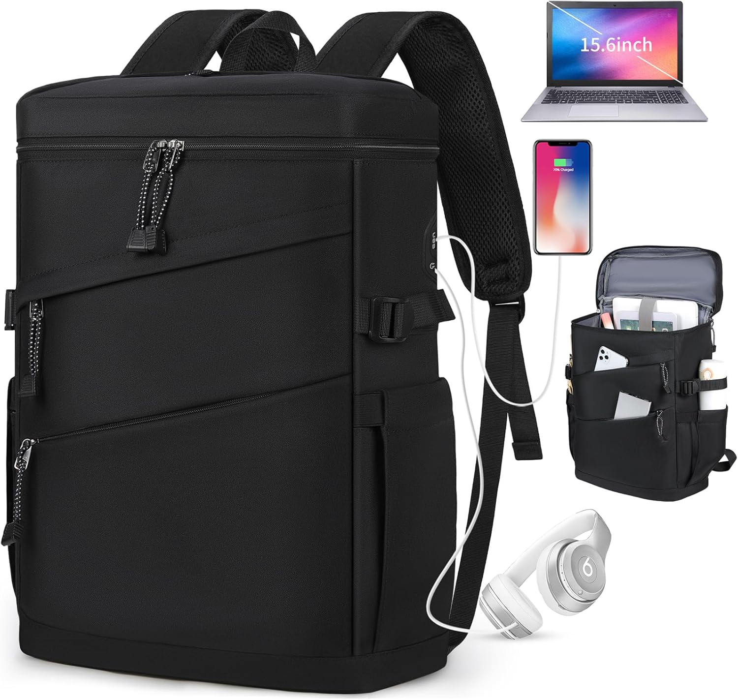 Travel Laptop Backpack for Men & Women 15.6 inch Business Laptop ...