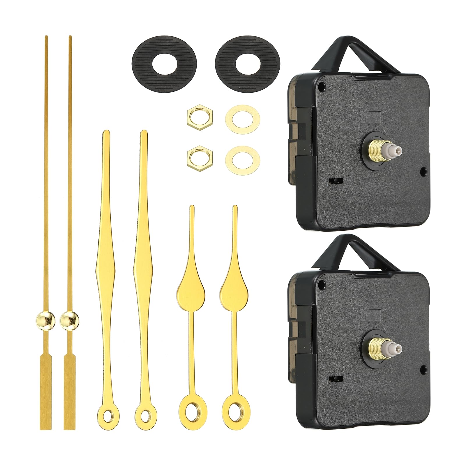 Amazon.com: PATIKIL Clock Mechanism Replacement, 2Set Quartz Clock ...